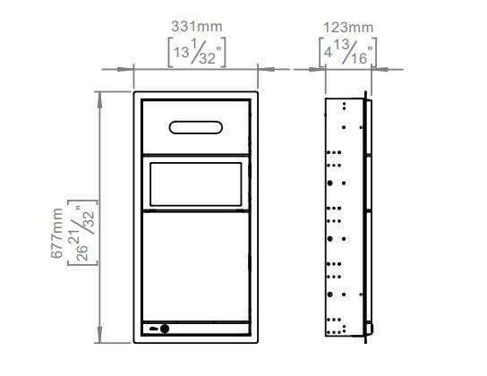 SANITARY PANEL MK Public bathroom waste bin By d line | design Knud ...