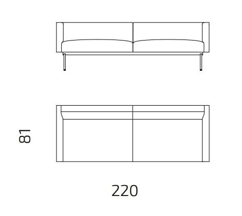 SANS 3 seater fabric sofa By Intuit by Softrend | design Argo Tamm