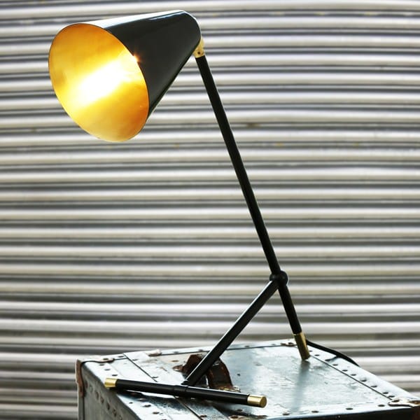 SANTA CLARA MODERN INDUSTRIAL TABLE LAMP By Mullan Lighting