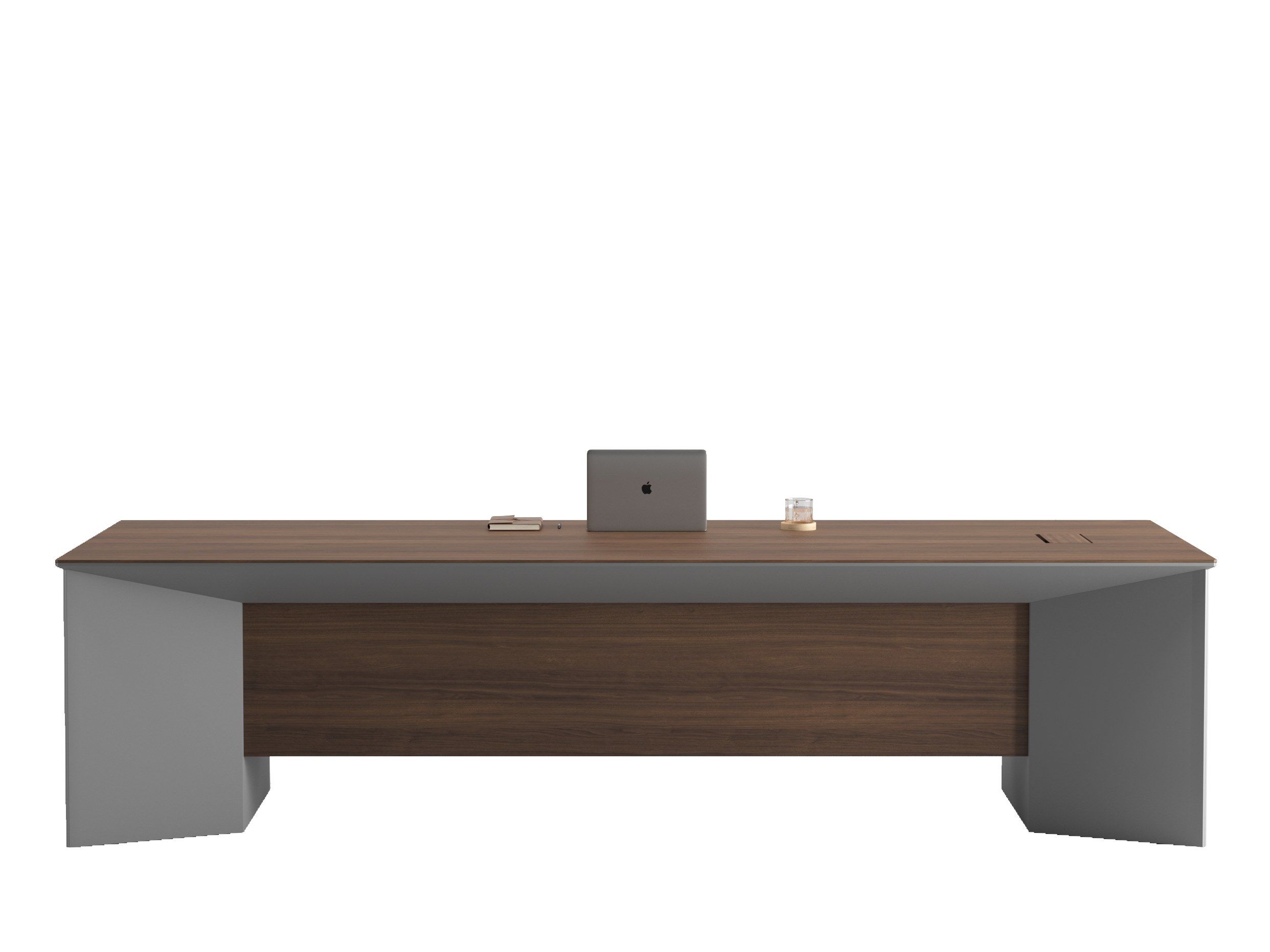 SANZIO Rectangular wooden executive desk with shelves By Ersa