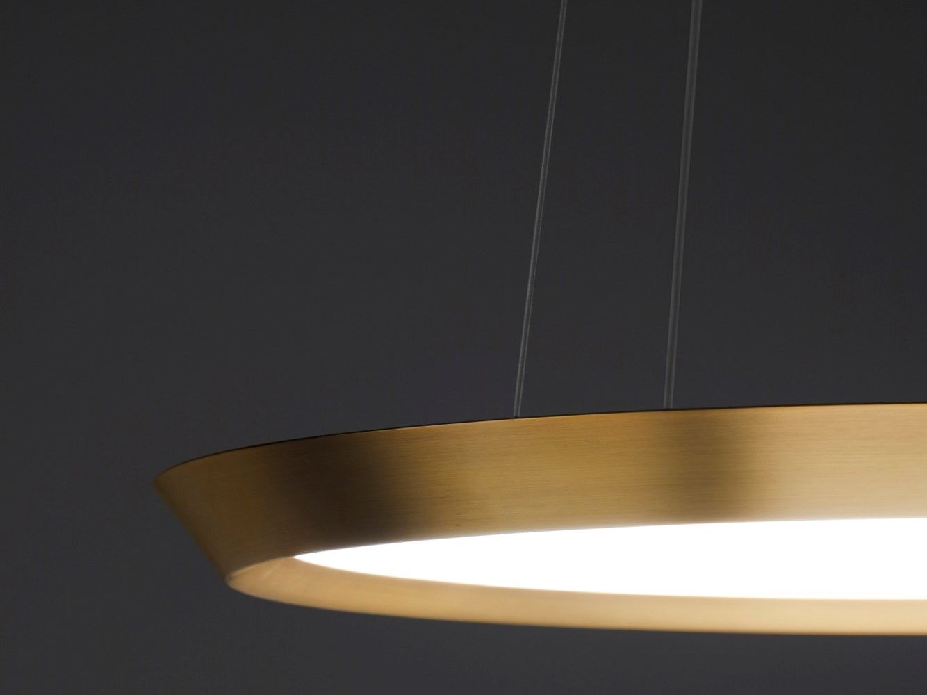 LED direct light aluminium pendant lamp SATURN By Grok design Ramón ...
