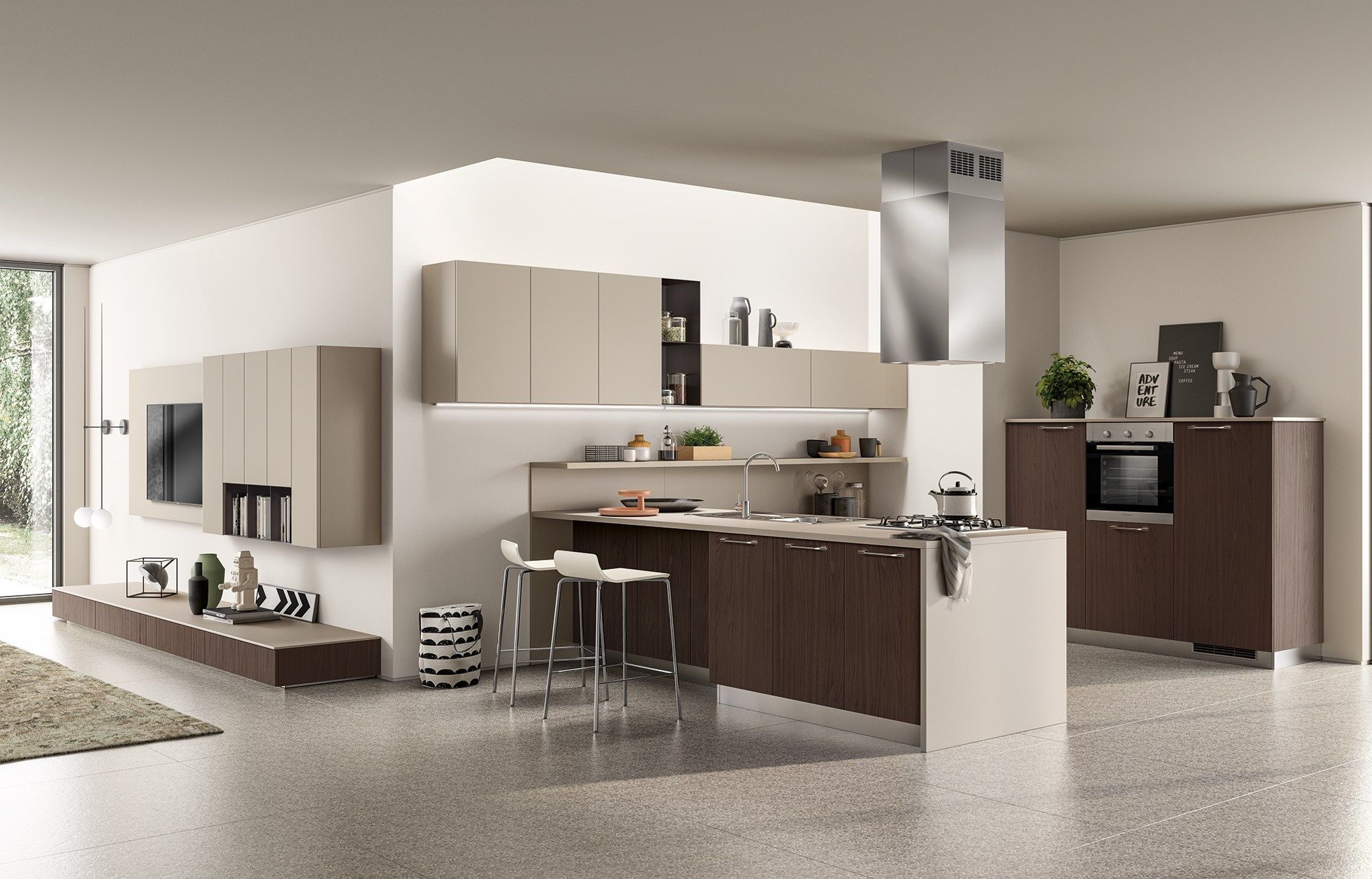 Fitted kitchen SAX By Scavolini