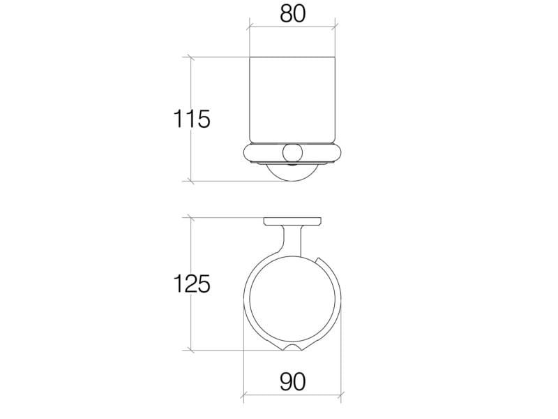SBECÀ | Portabicchiere con bicchiere Portabicchiere a muro e bicchiere ...