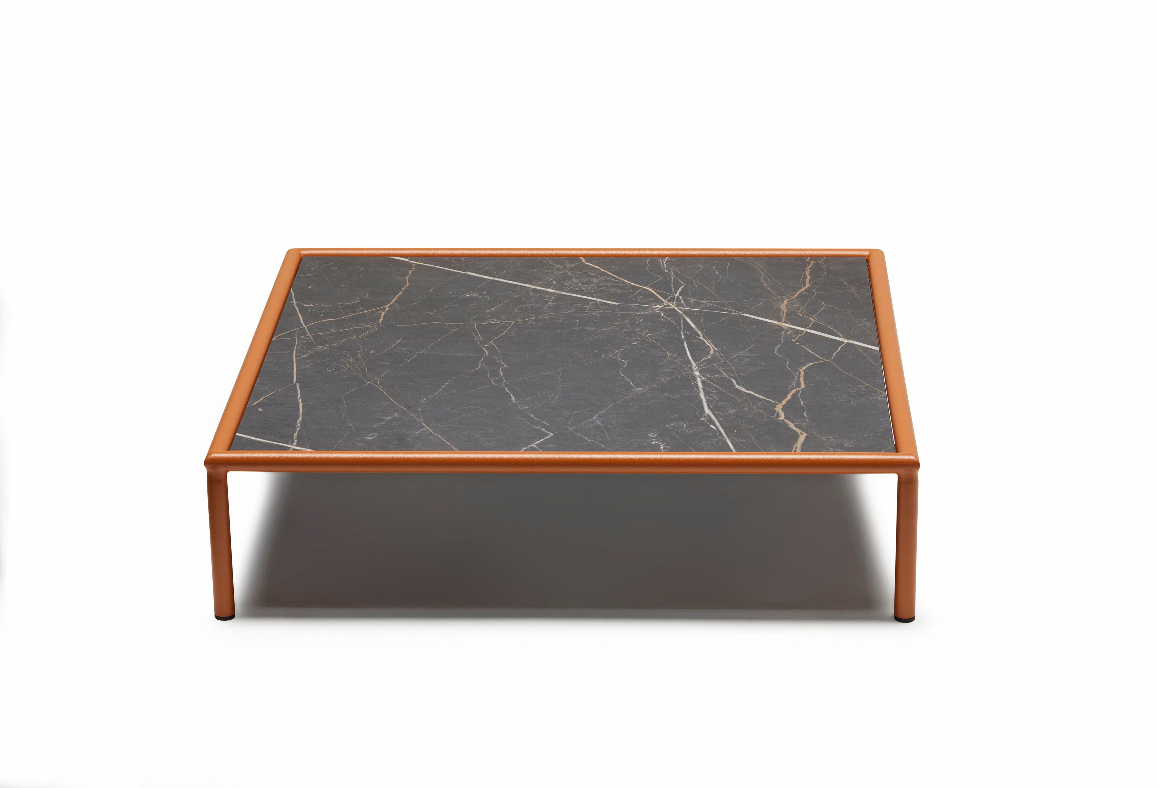 FLAP Low square Side table with coated steel frame and HPL top By SCAB ...