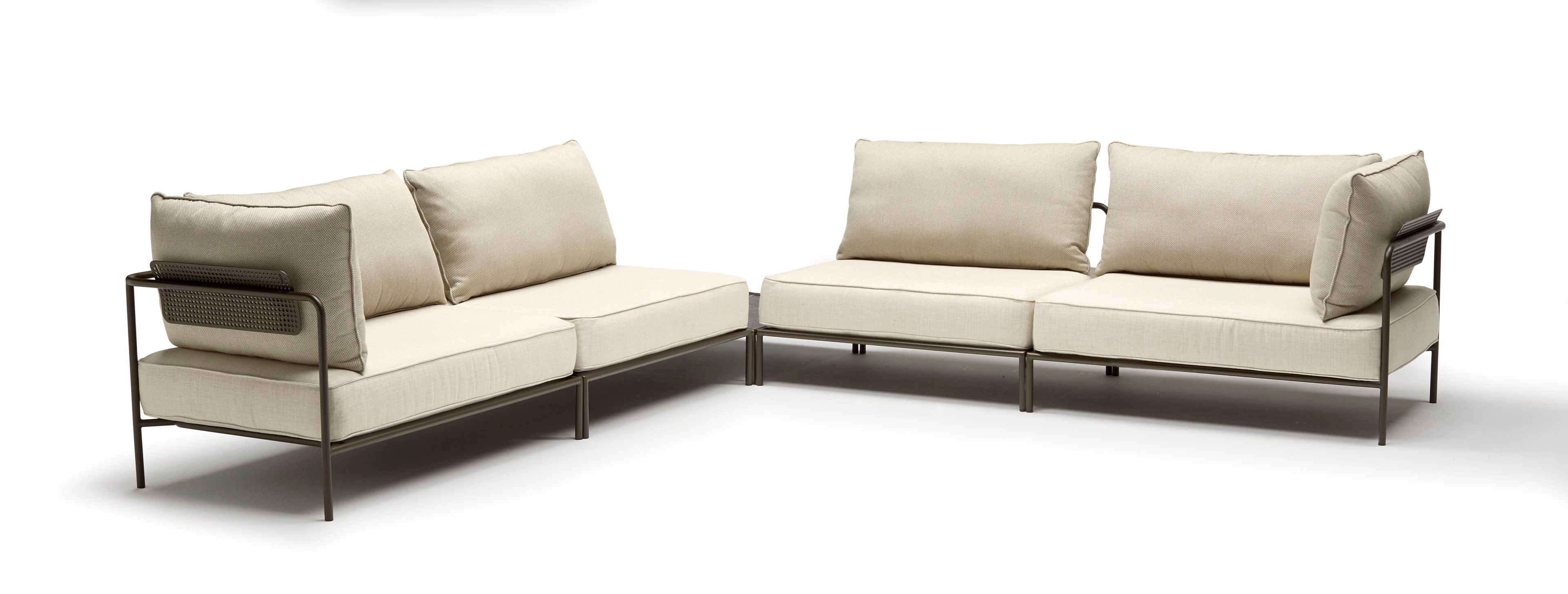 FLAP Modular corner acrylic garden sofa By S-CAB | design Meneghello ...