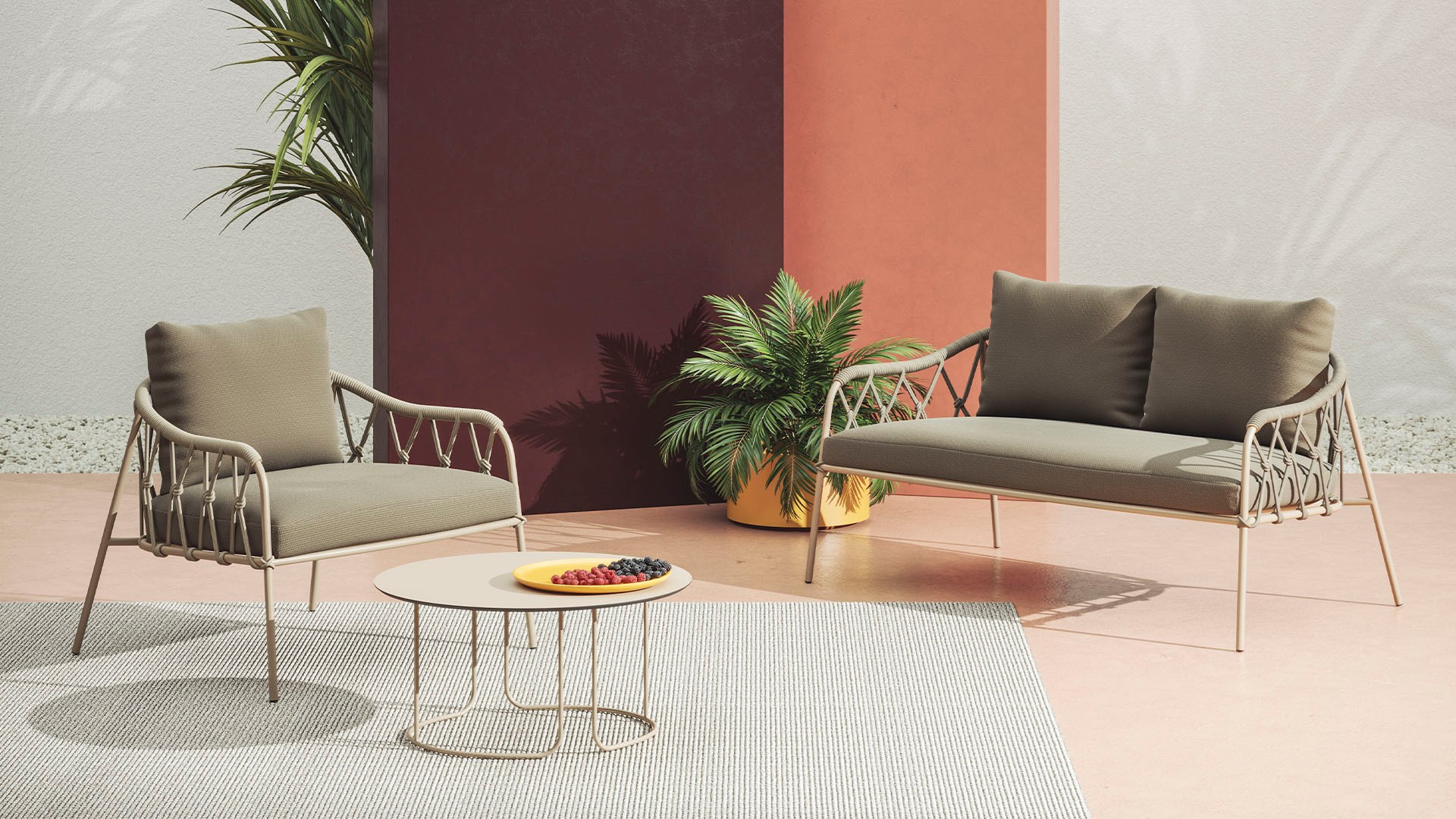 SCALA OUTDOOR | Garden sofa By ALMA DESIGN design Marco Piva