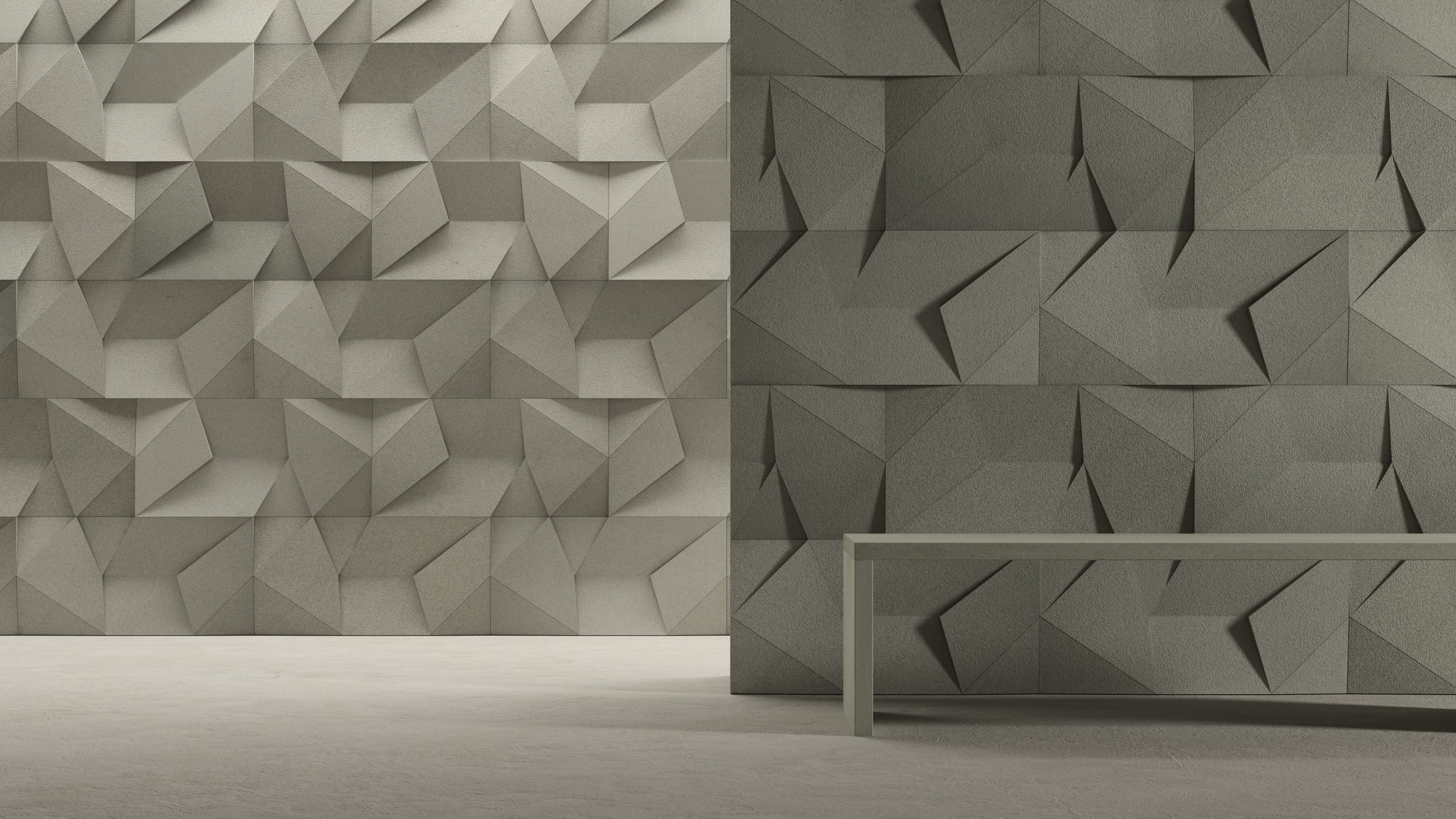 SCALENO Cement 3D Wall Cladding By Castelatto Italia