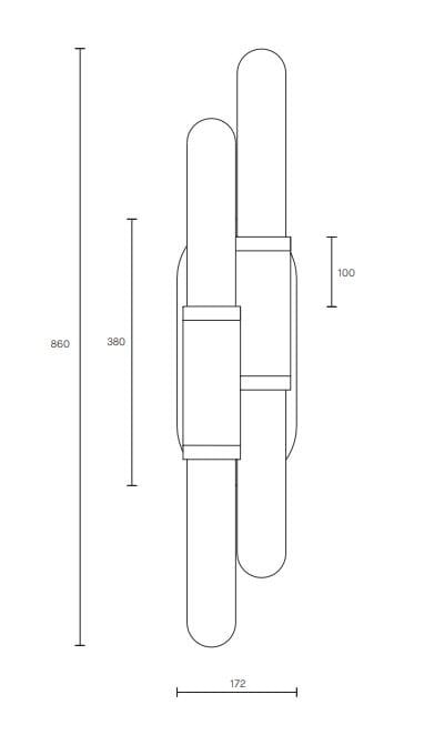 SCANDAL LED dimmable glass wall lamp By Articolo Lighting