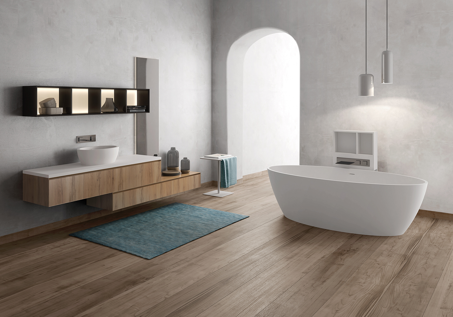 SPACE Vasca da bagno centro stanza ovale By Hidrobox