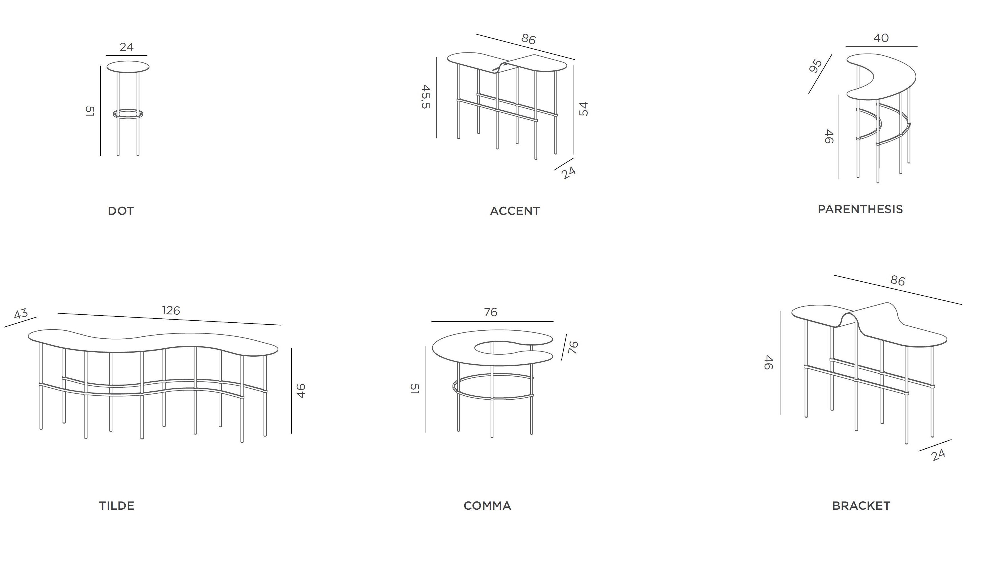 SCRIBBLE Coffee table By DE CASTELLI