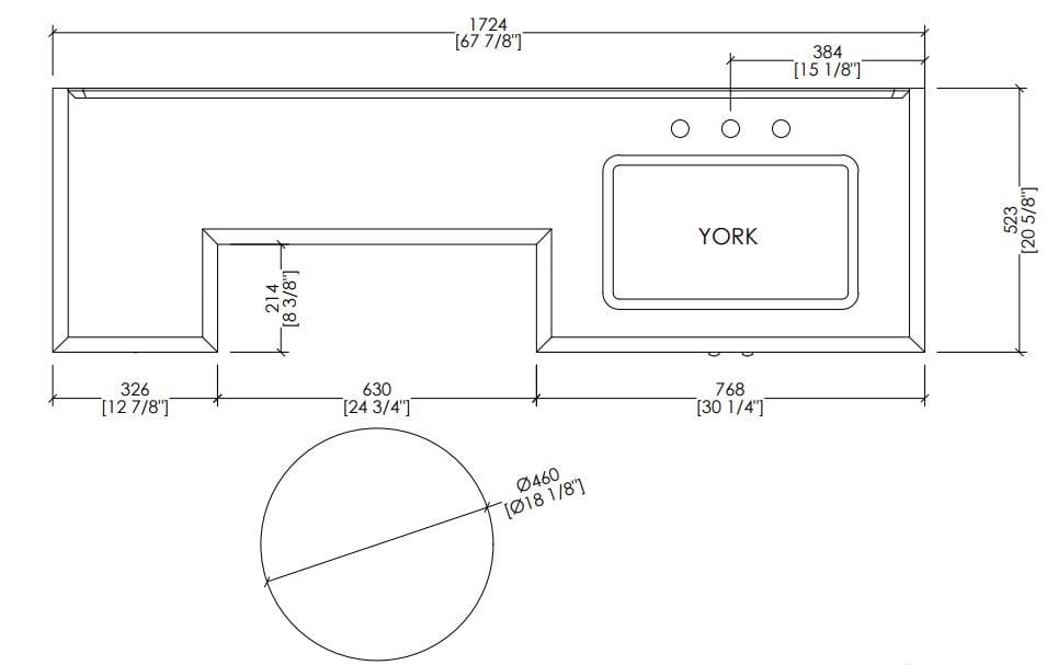 SEASON VANITY Wooden dressing table / vanity unit with marble top By ...