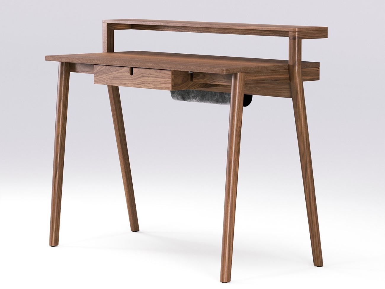 SECRETA Wooden secretary desk with drawers By Wewood