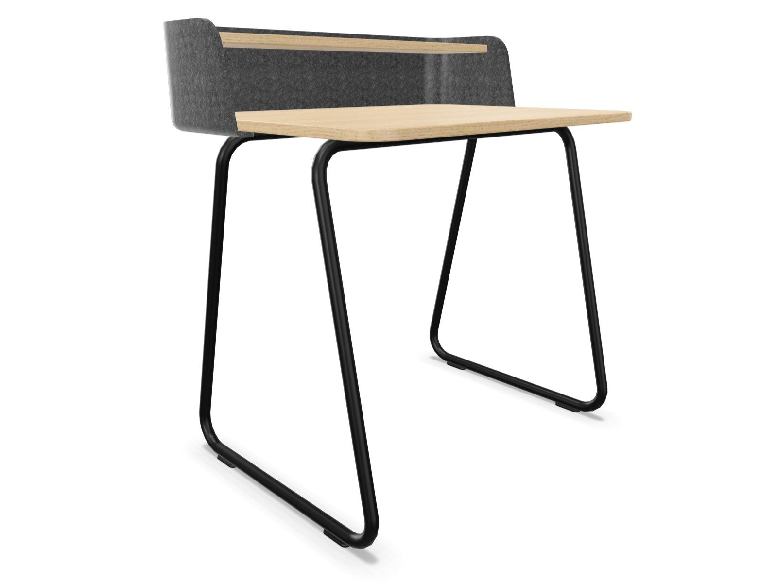 Desk with melamine top and felt screen SECRETAIR HOME By Sedus