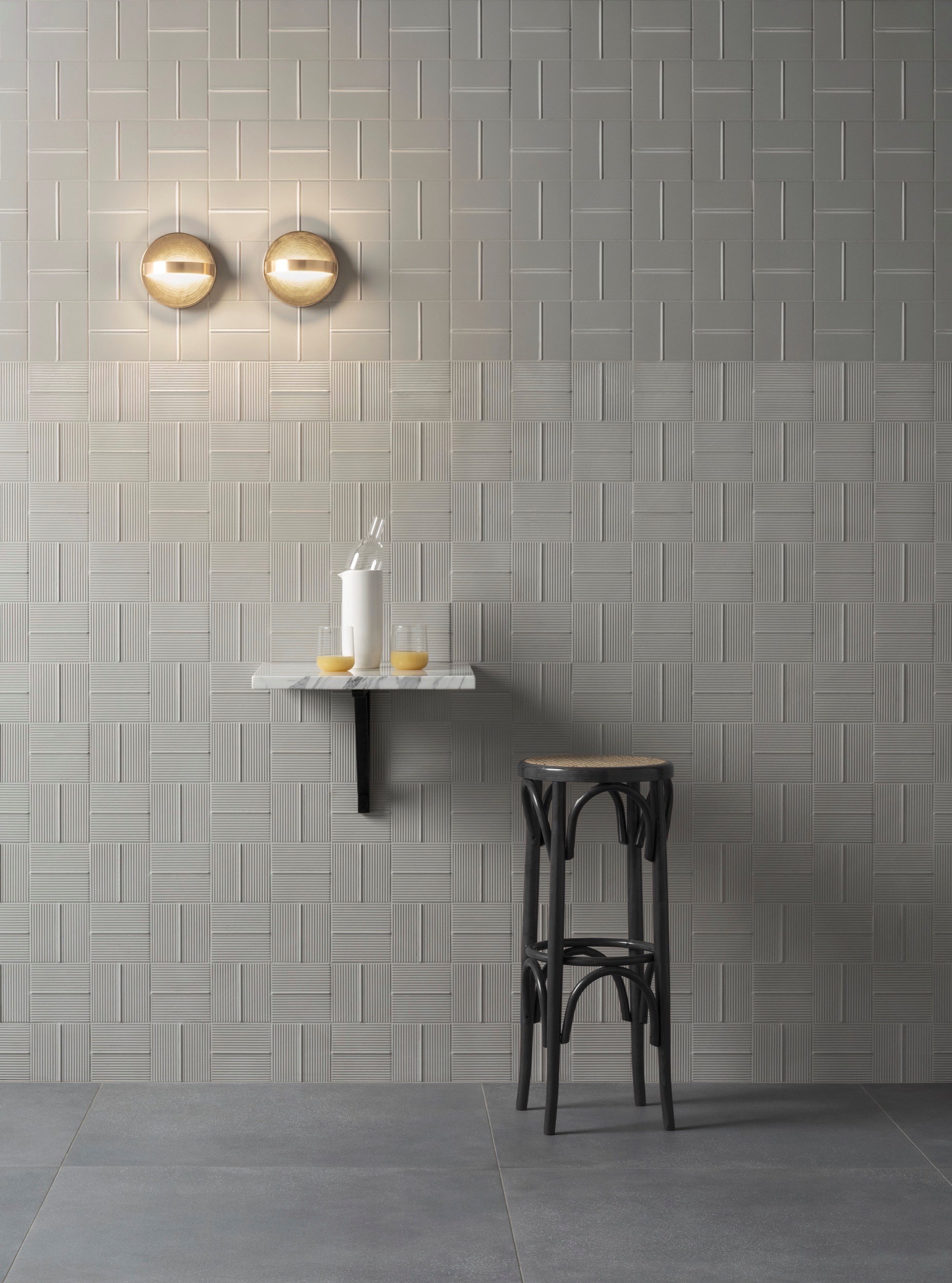 Revestimiento de pared 3D de gres porcelánico SEGMENTS By DECORATORI ...