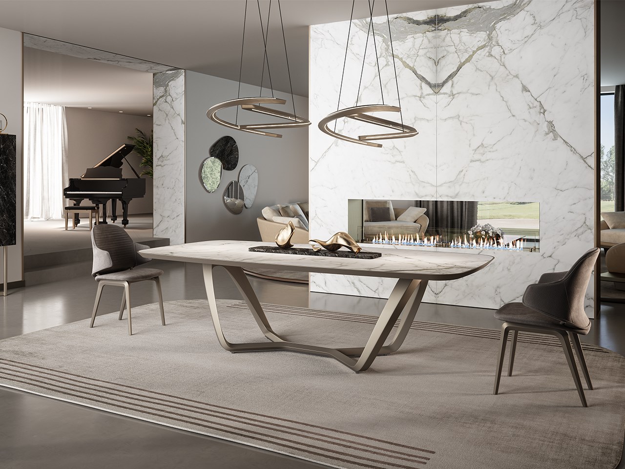 SEGNO 72 Rectangular dining table By Reflex | design Pininfarina Extra ...