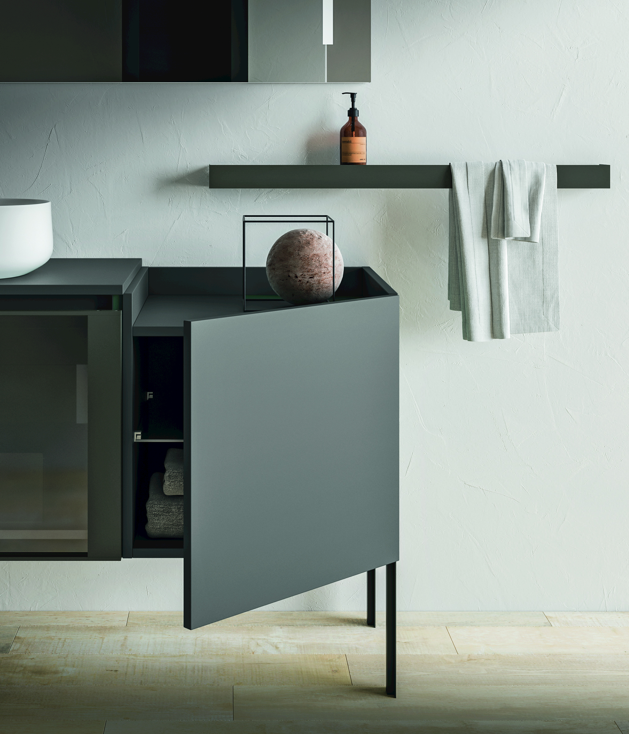 SEGNO | Mobile lavabo con ante Collezione Segno By Cerasa