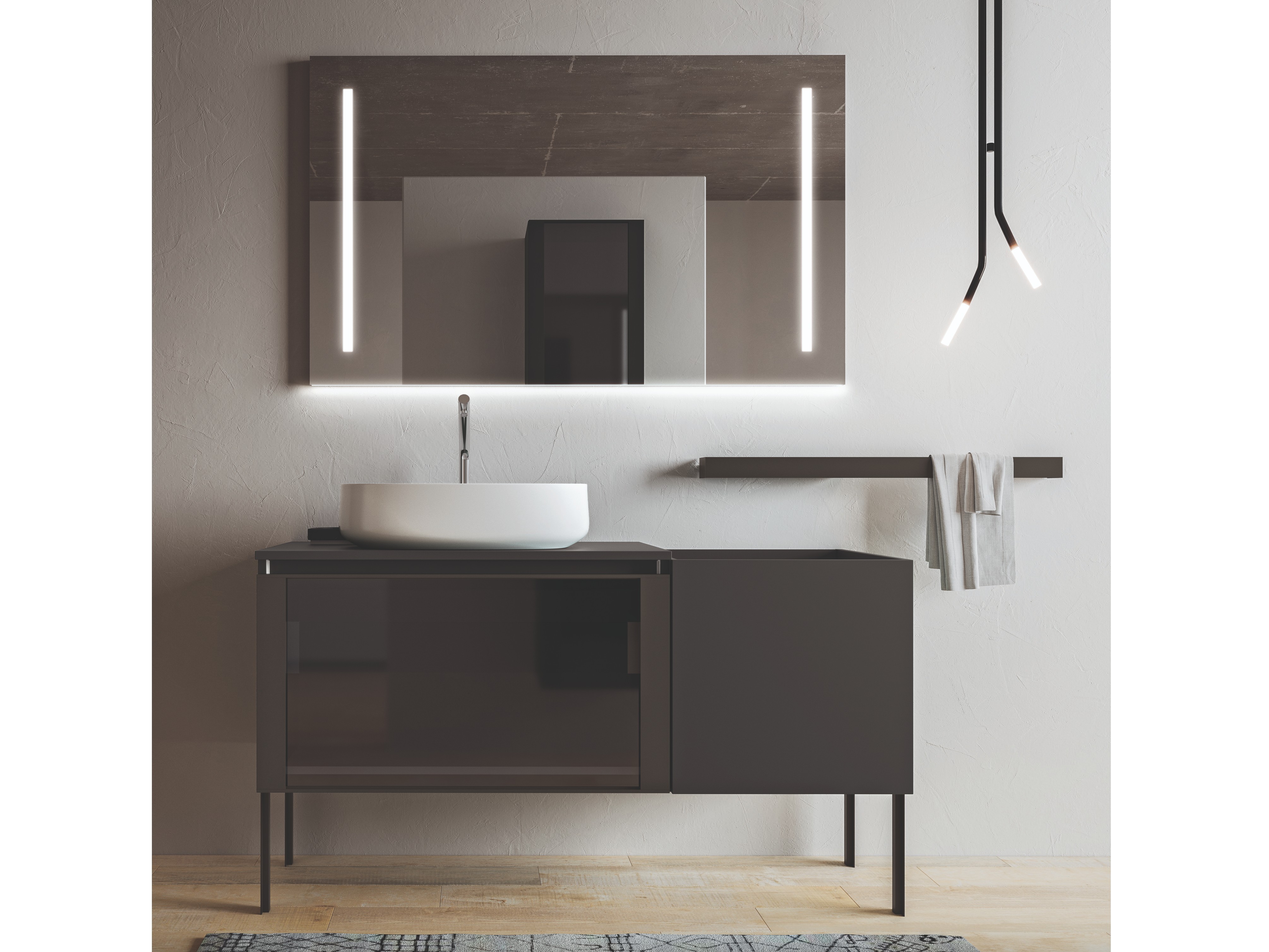 SEGNO | Mobile lavabo con ante Collezione Segno By Cerasa