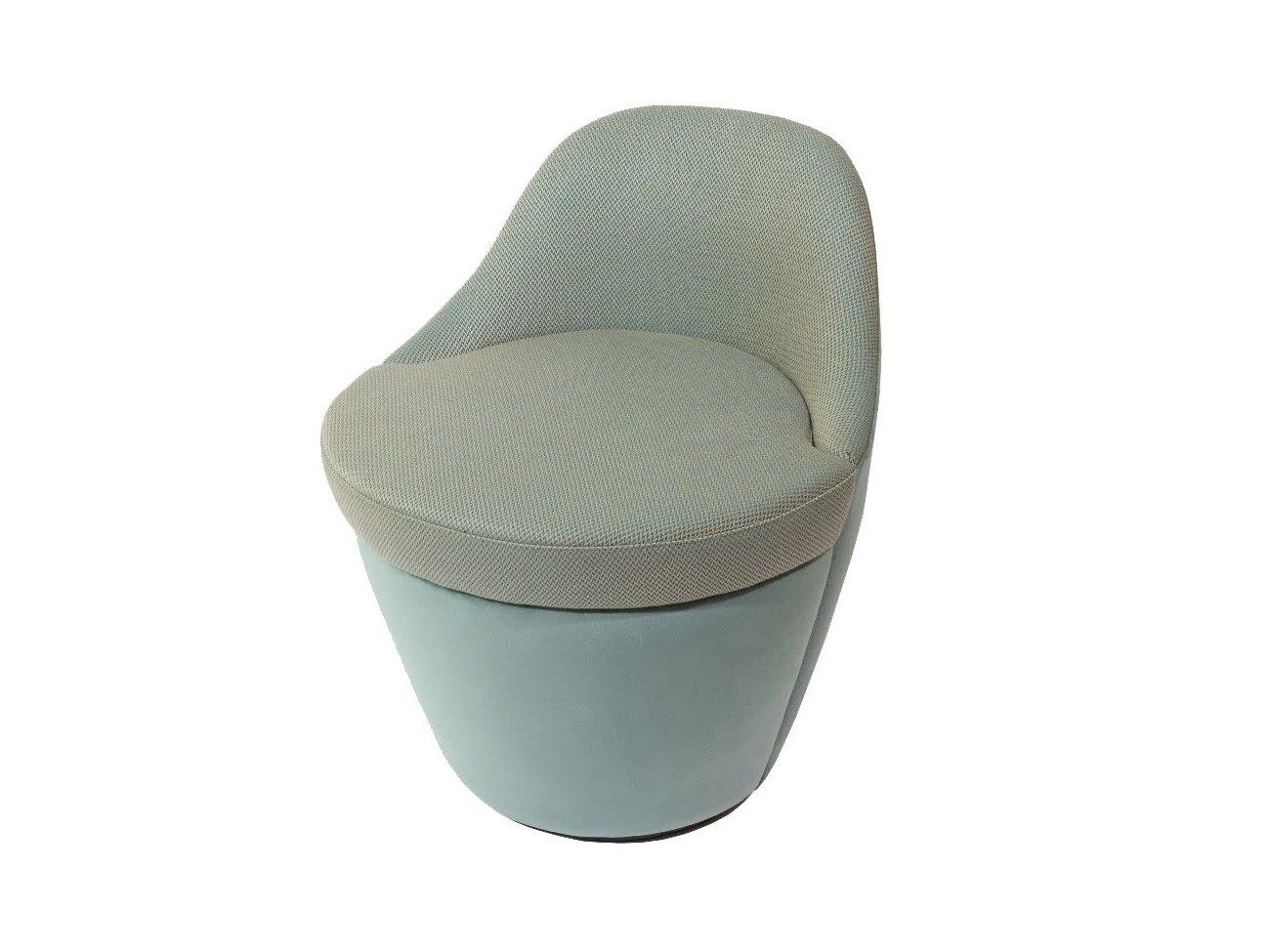 SEINE Swivel fabric easy chair By HUGUES CHEVALIER
