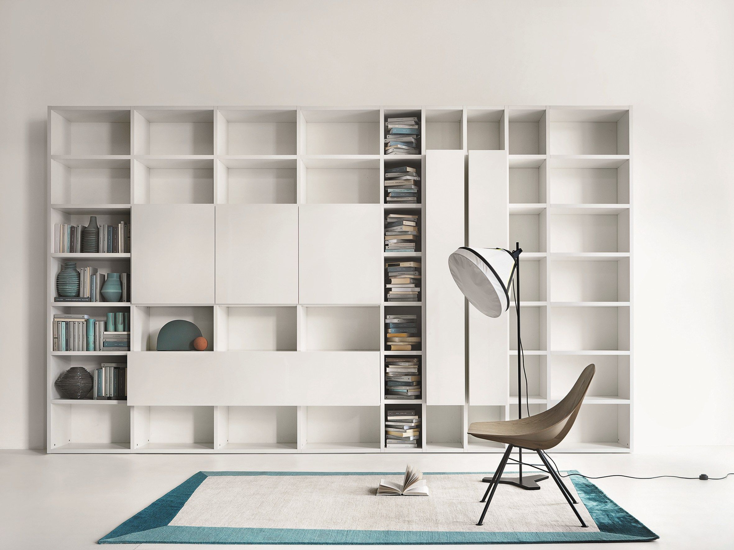 Libreria componibile modulare su misura SELECTA By Lema