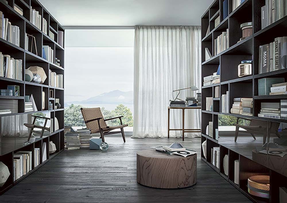 SELECTA Sectional modular custom bookcase By Lema