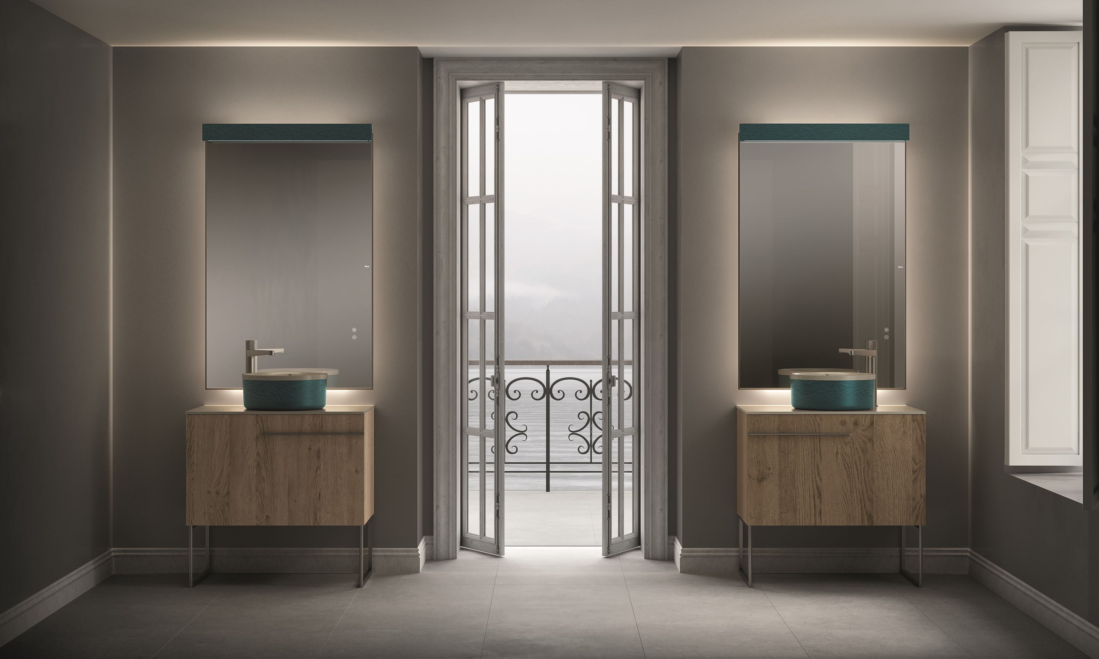 SEN | Floor-standing vanity unit Sen Collection By Fiora design Mario Ruiz