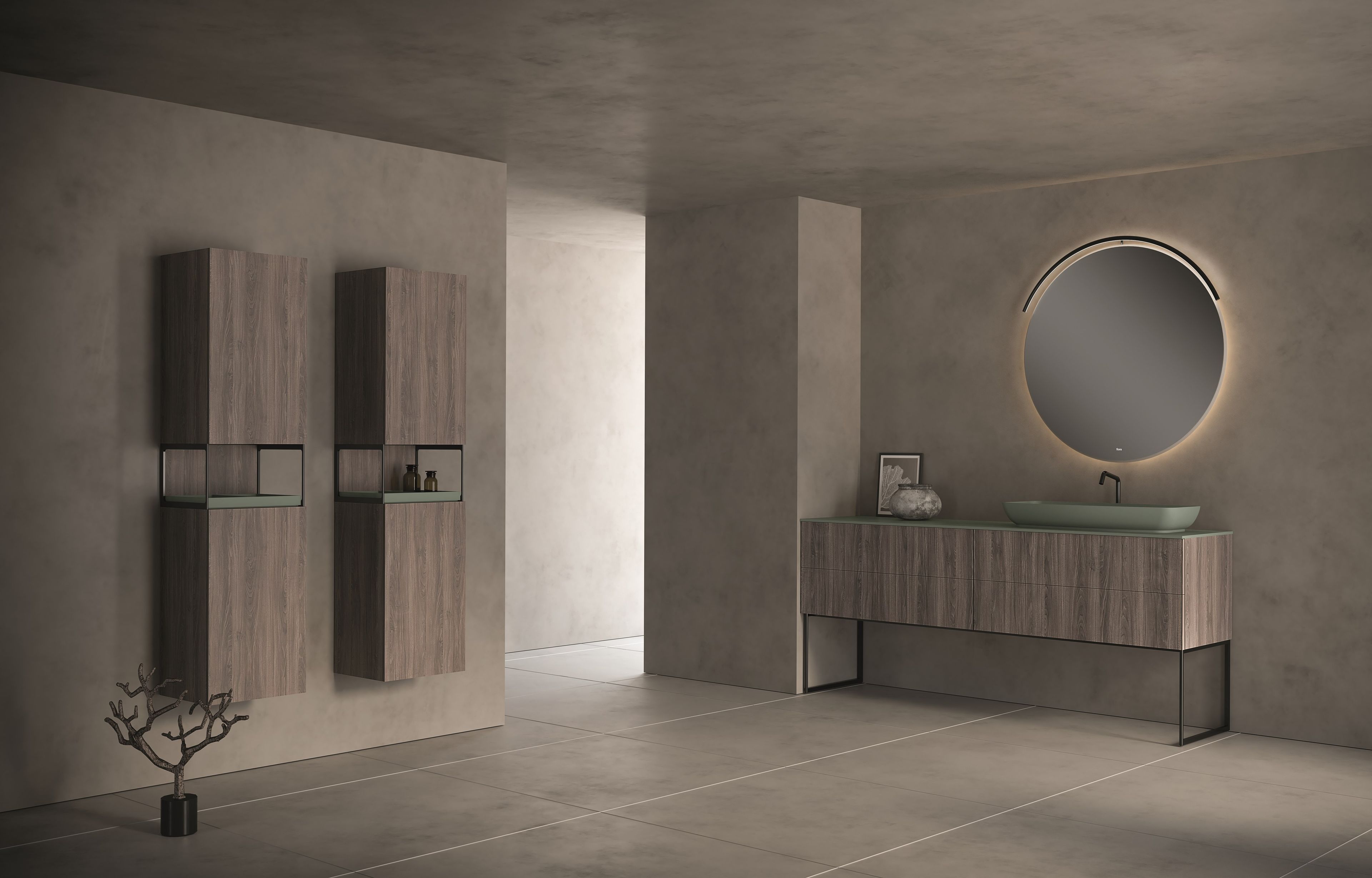SEN | Floor-standing vanity unit Sen Collection By Fiora design Mario Ruiz