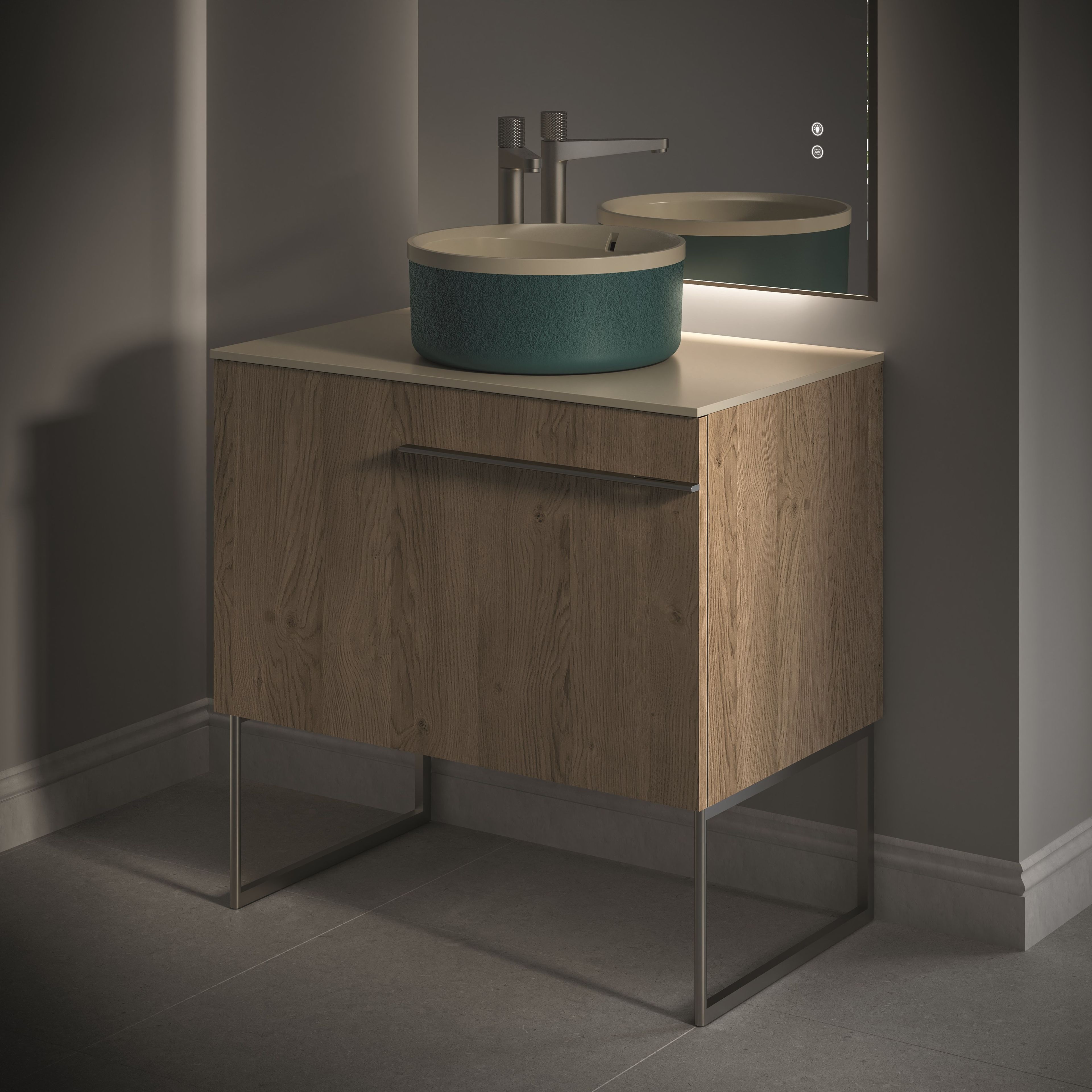 SEN | Floor-standing vanity unit Sen Collection By Fiora design Mario Ruiz