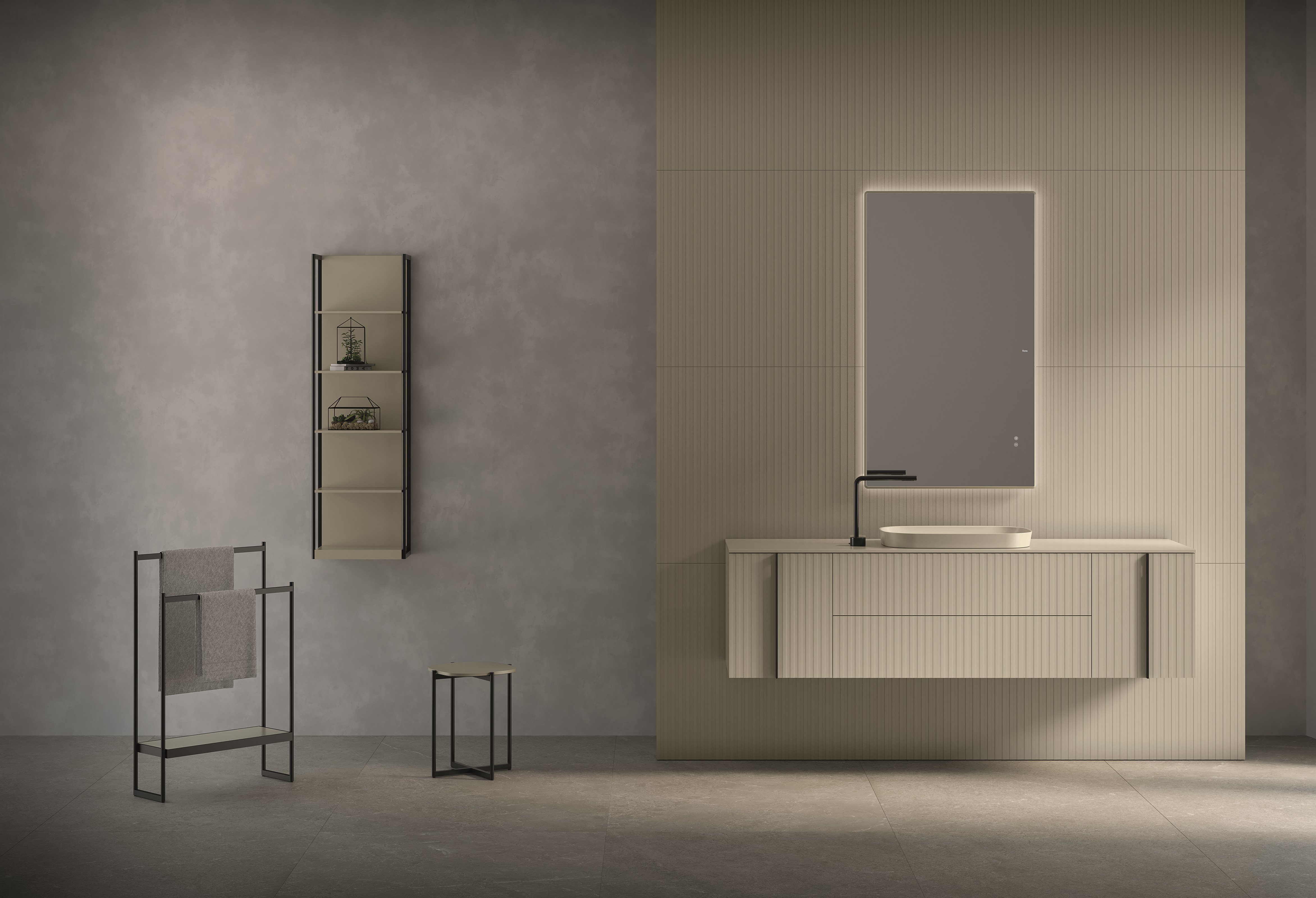 SEN Single wall-mounted vanity unit with drawers By Fiora | design ...