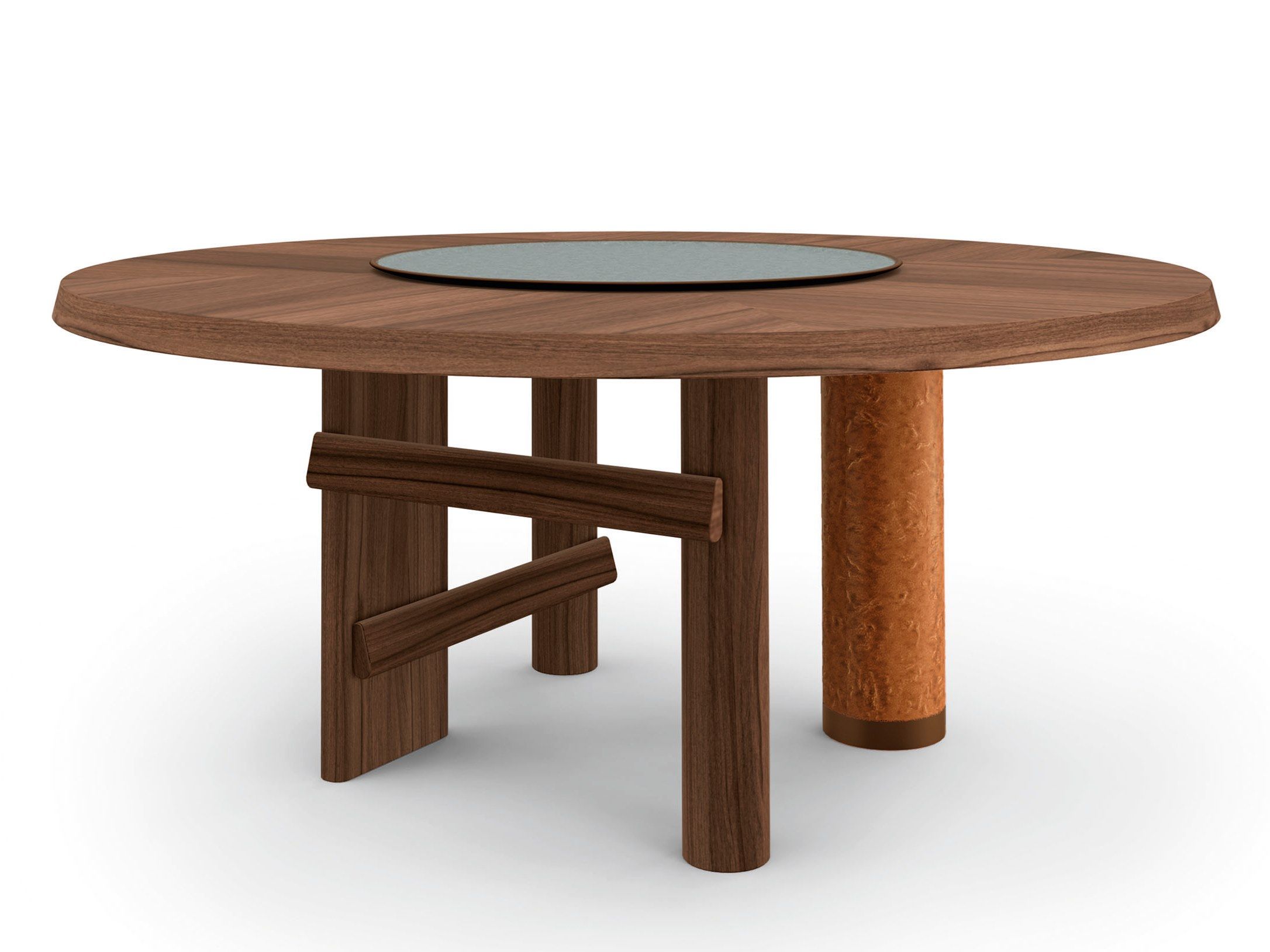 SENGU Wood and marble table By Cassina | design Patricia Urquiola