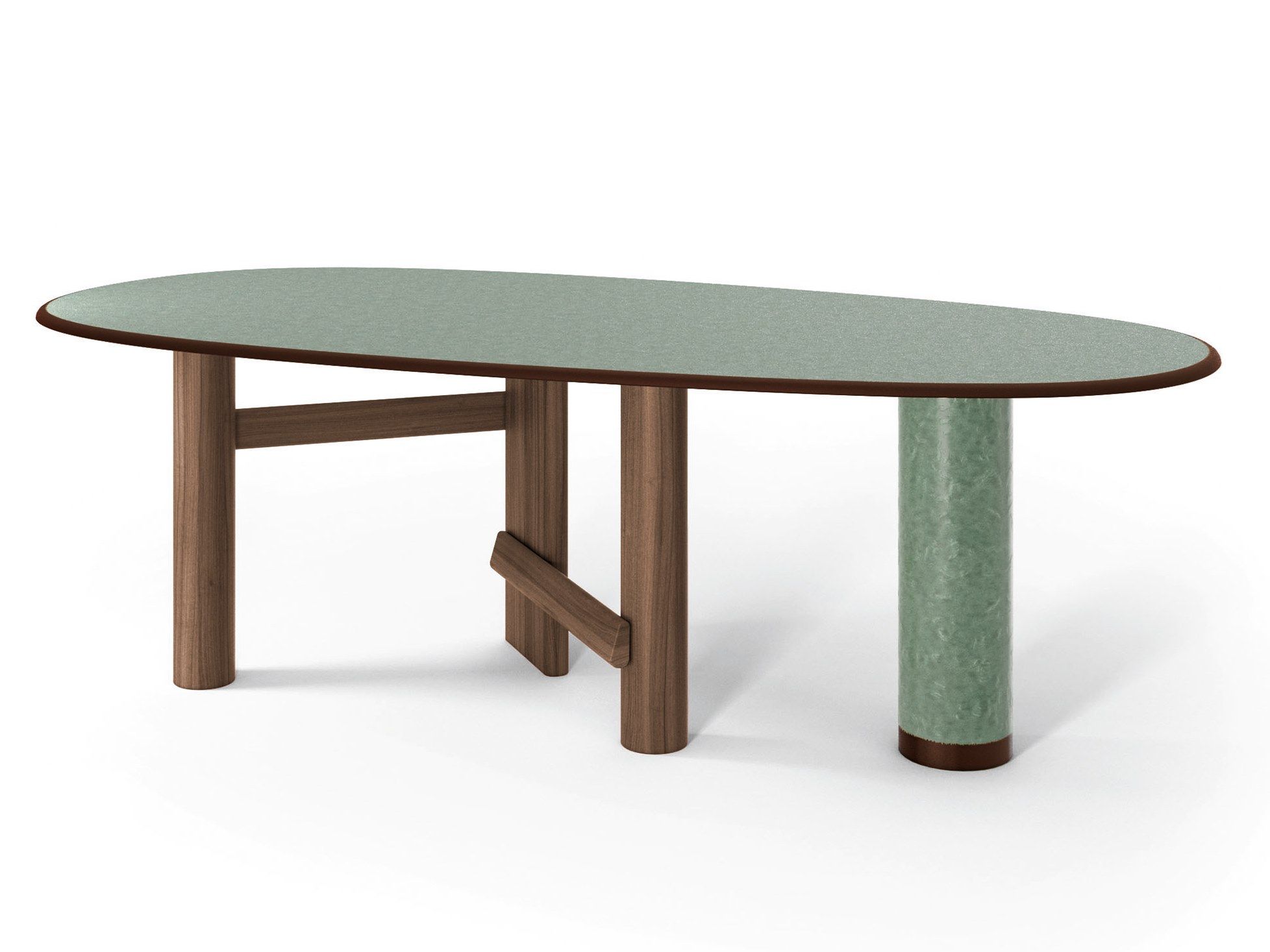 SENGU Wood and marble table By Cassina | design Patricia Urquiola