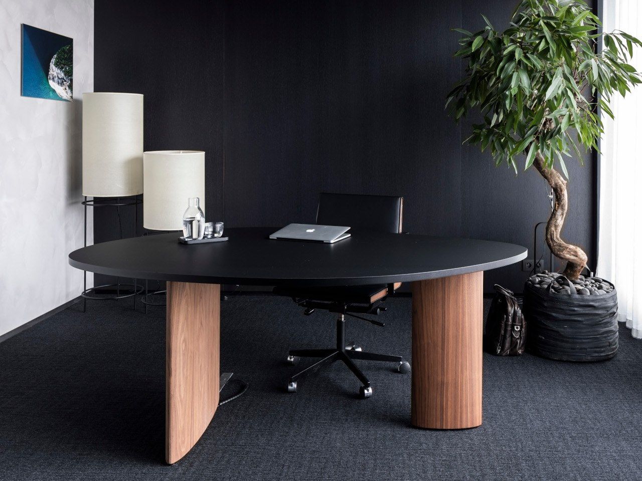 Wooden office desk / meeting table SENSES ROCK By Bulo design Nathalie ...