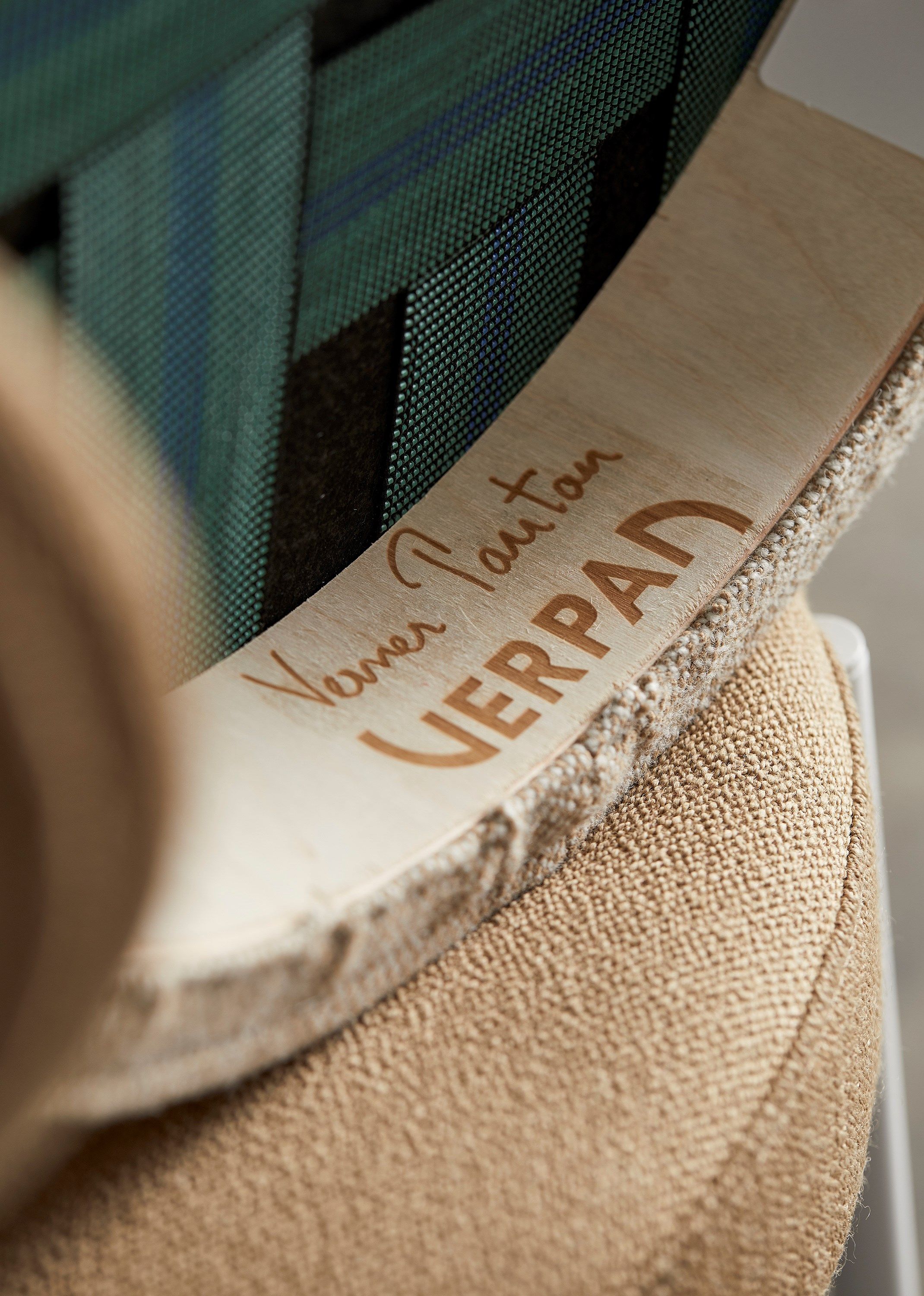 SERIES 430 Upholstered fabric chair By Verpan