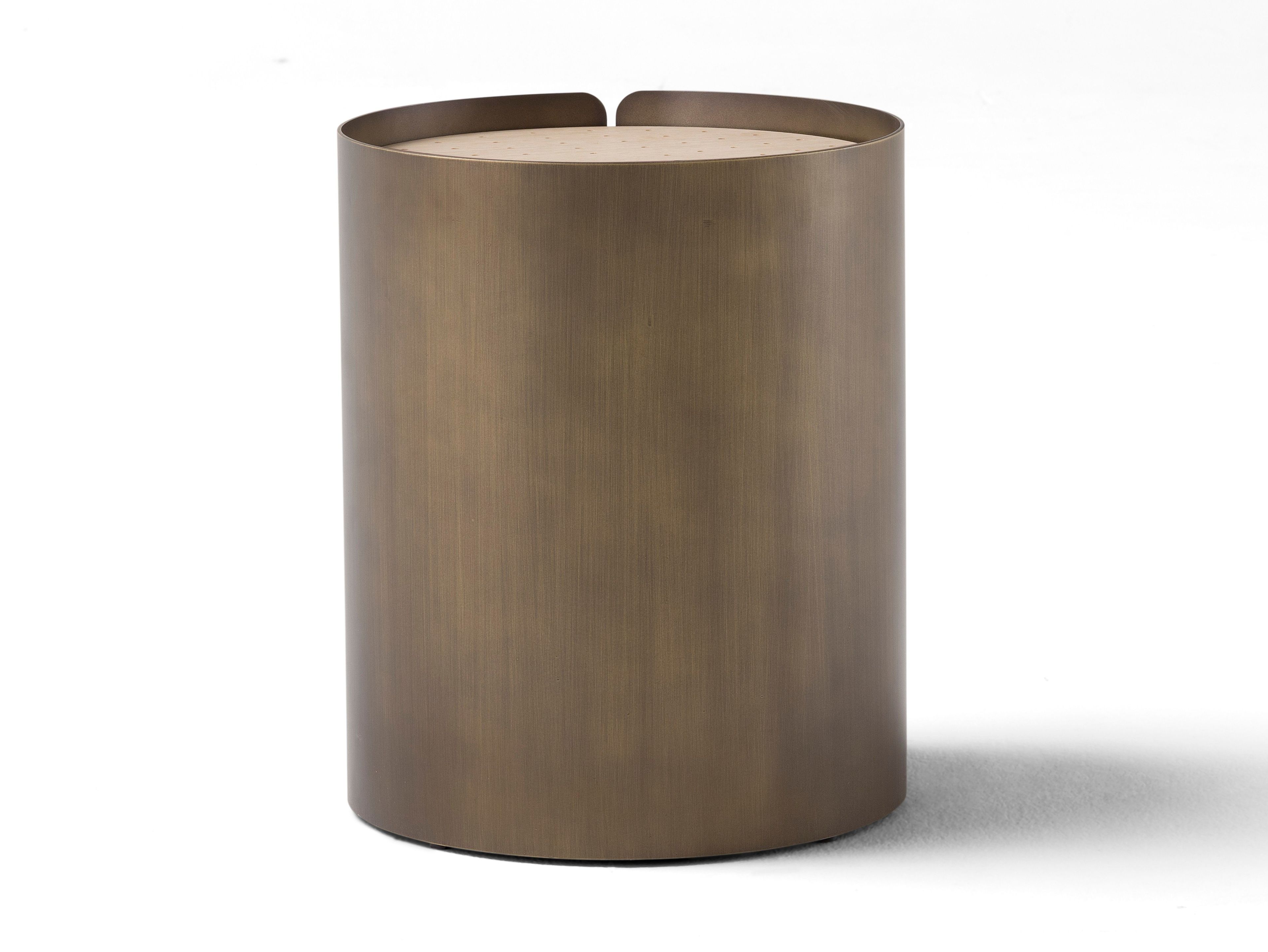 Tavolino con base in lamiera metallica e top in legno SETACCI - AMURA - Edilportale