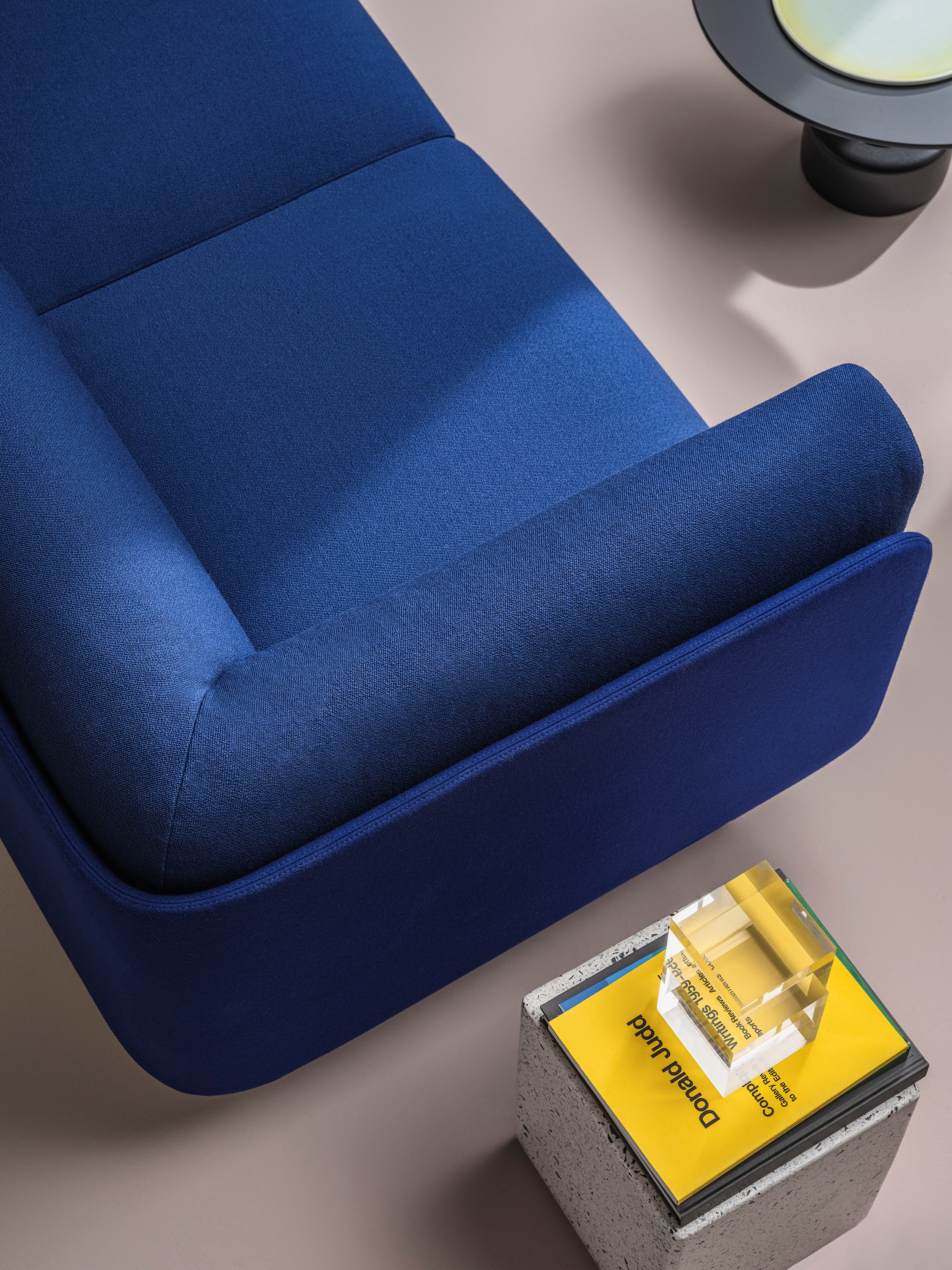 SHAAL 2 seater fabric and leather sofa By Arper | design Doshi Levien