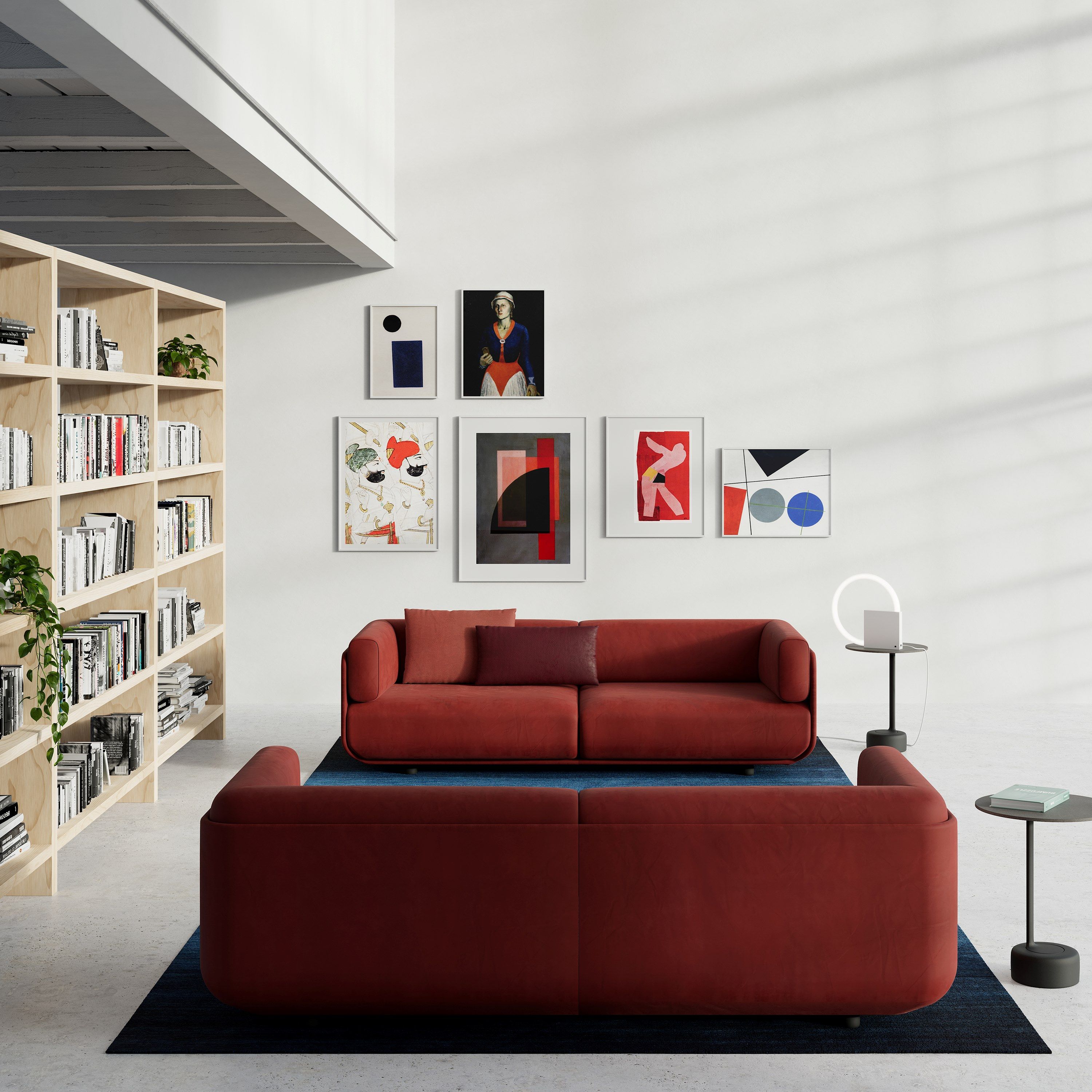 SHAAL | 3 seater sofa By arper design Doshi Levien