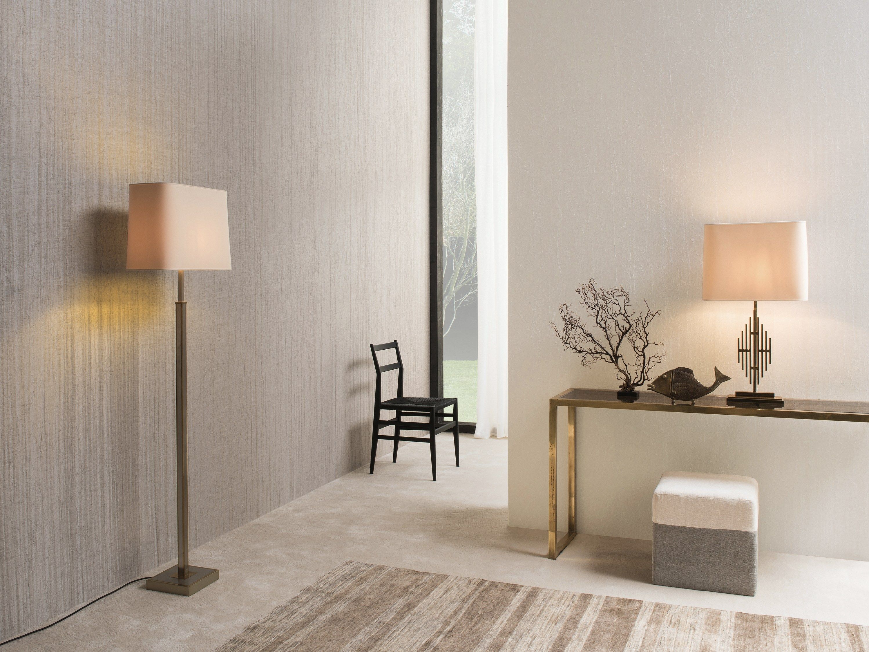 Nonwoven wallpaper SHADES OF PALE - CRUSHED LINEN By Omexco