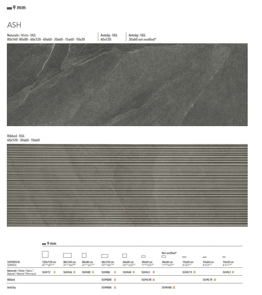 SHALE ASH Porcelain stoneware wall/floor tiles with stone effect By ...