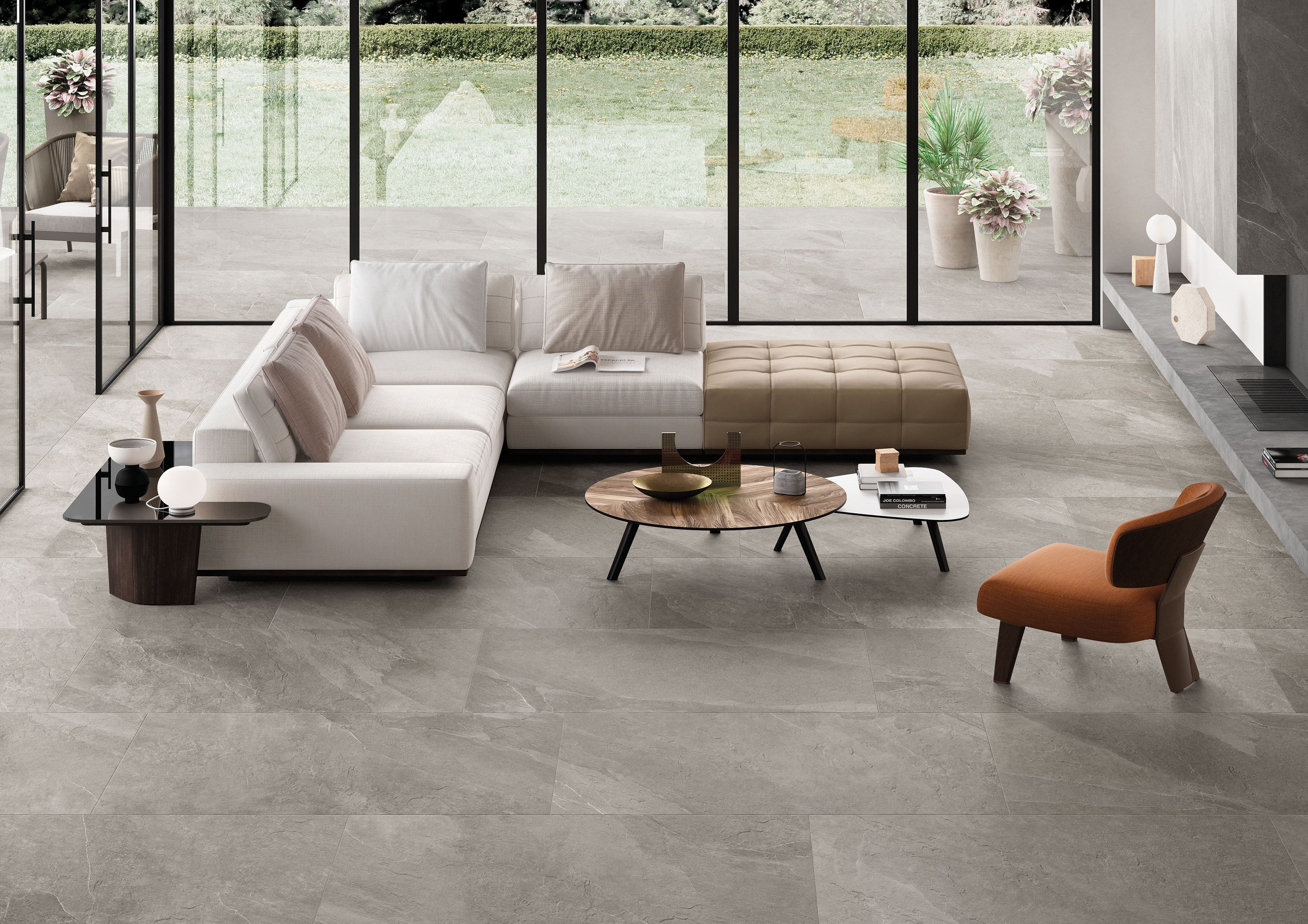 SHALE GREIGE Porcelain stoneware wall/floor tiles with stone effect By ...