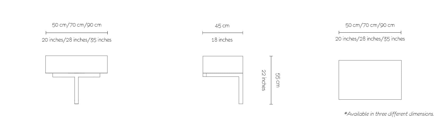 SHANGHAI | Wall-mounted bedside table Shanghai Collection By MORADA ...