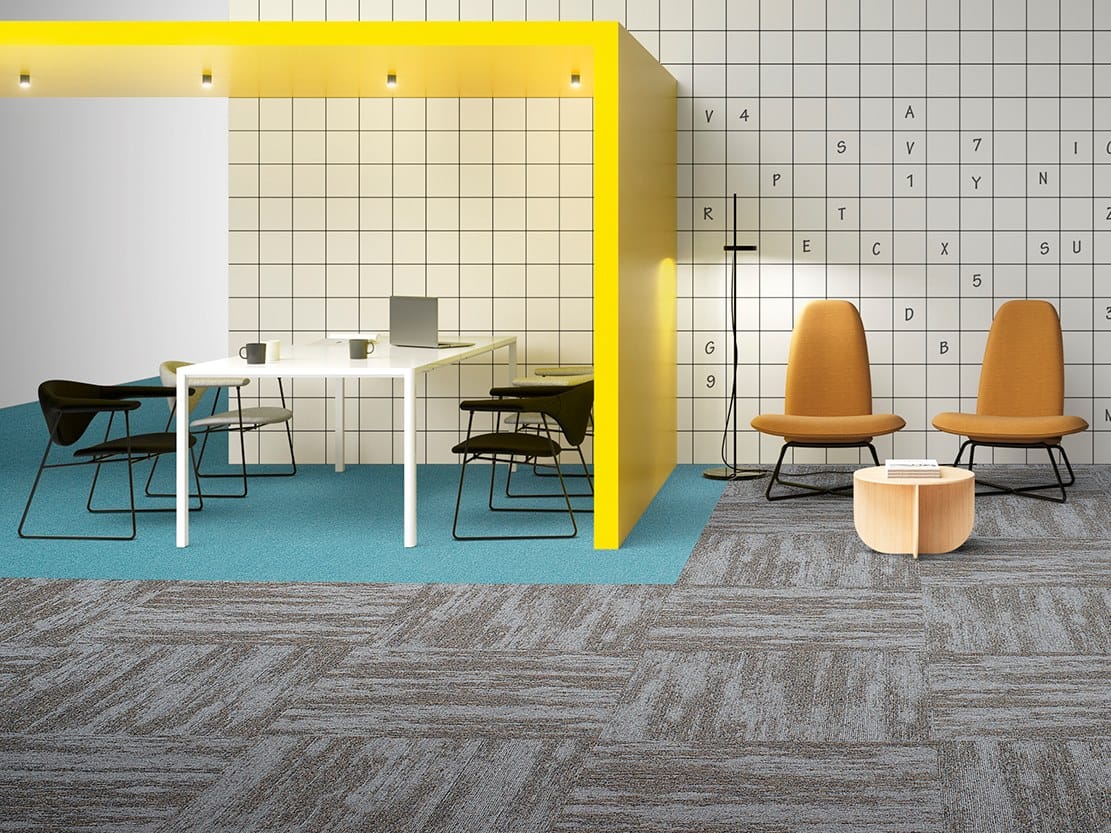 Polyamide carpet tiles SHARED PATH Art Style Collection By IVC Commercial
