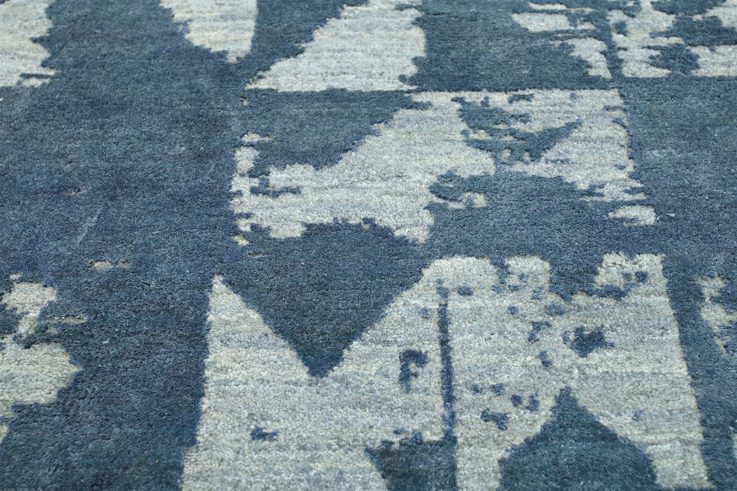 SHAY ESK-680 Skyline Blue/Indigo Blue Rug with geometric shapes By ...