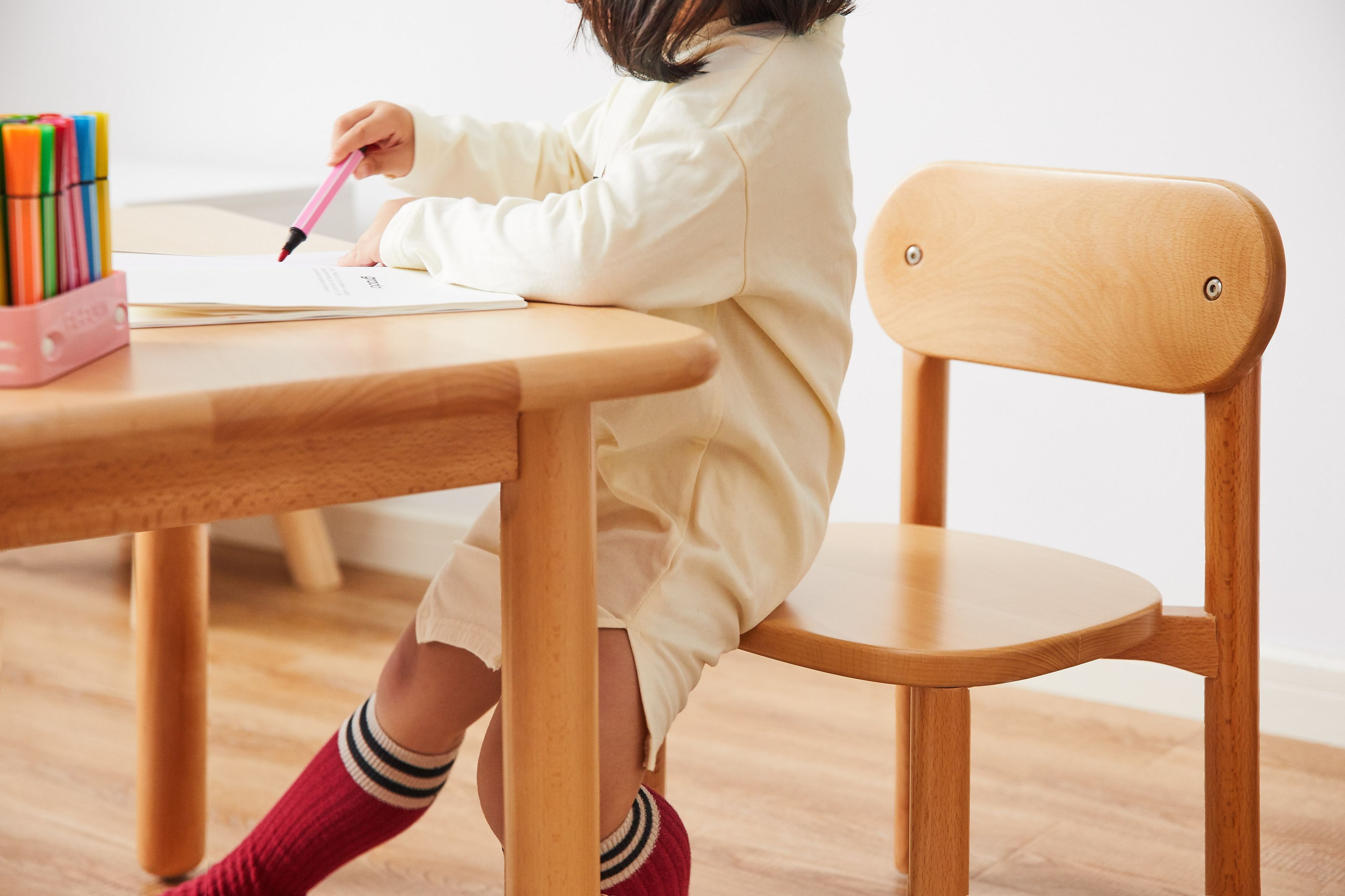 SHEEP KID | Kids table Rectangular wooden Kids table By grado design