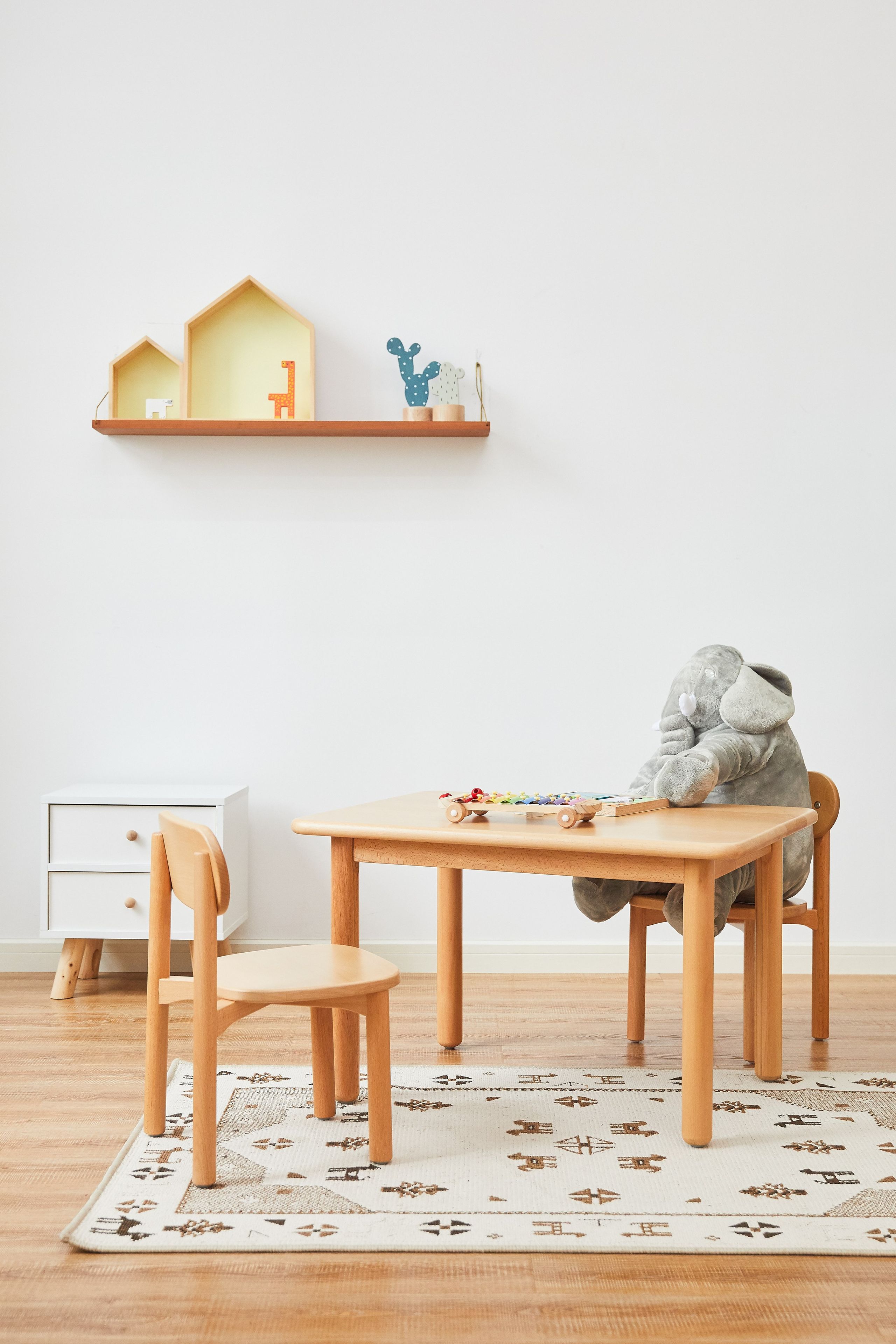 SHEEP KID | Kids table Rectangular wooden Kids table By grado design