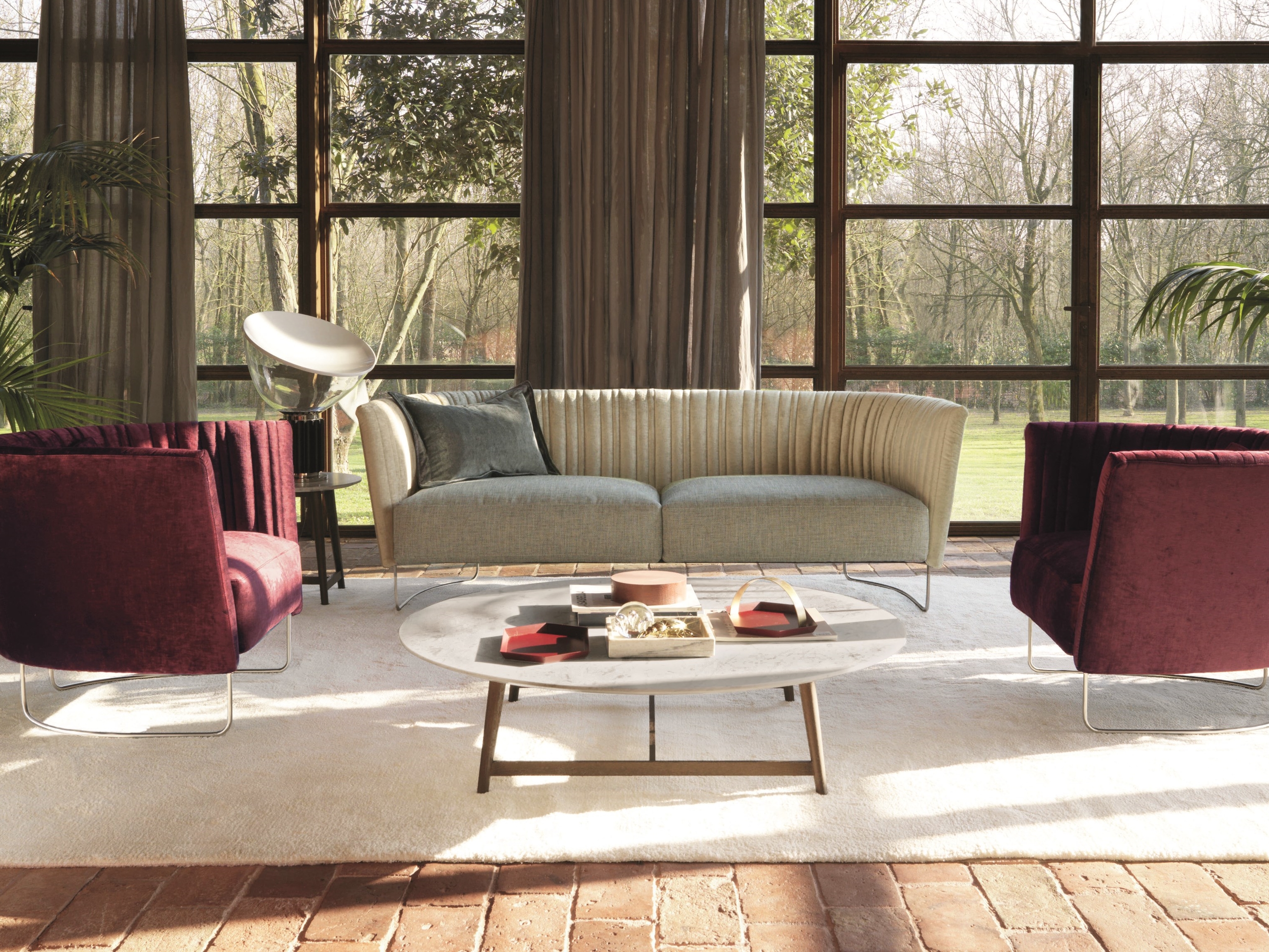SHELLON Fabric sofa with removable cover By Désirée divani | design ...