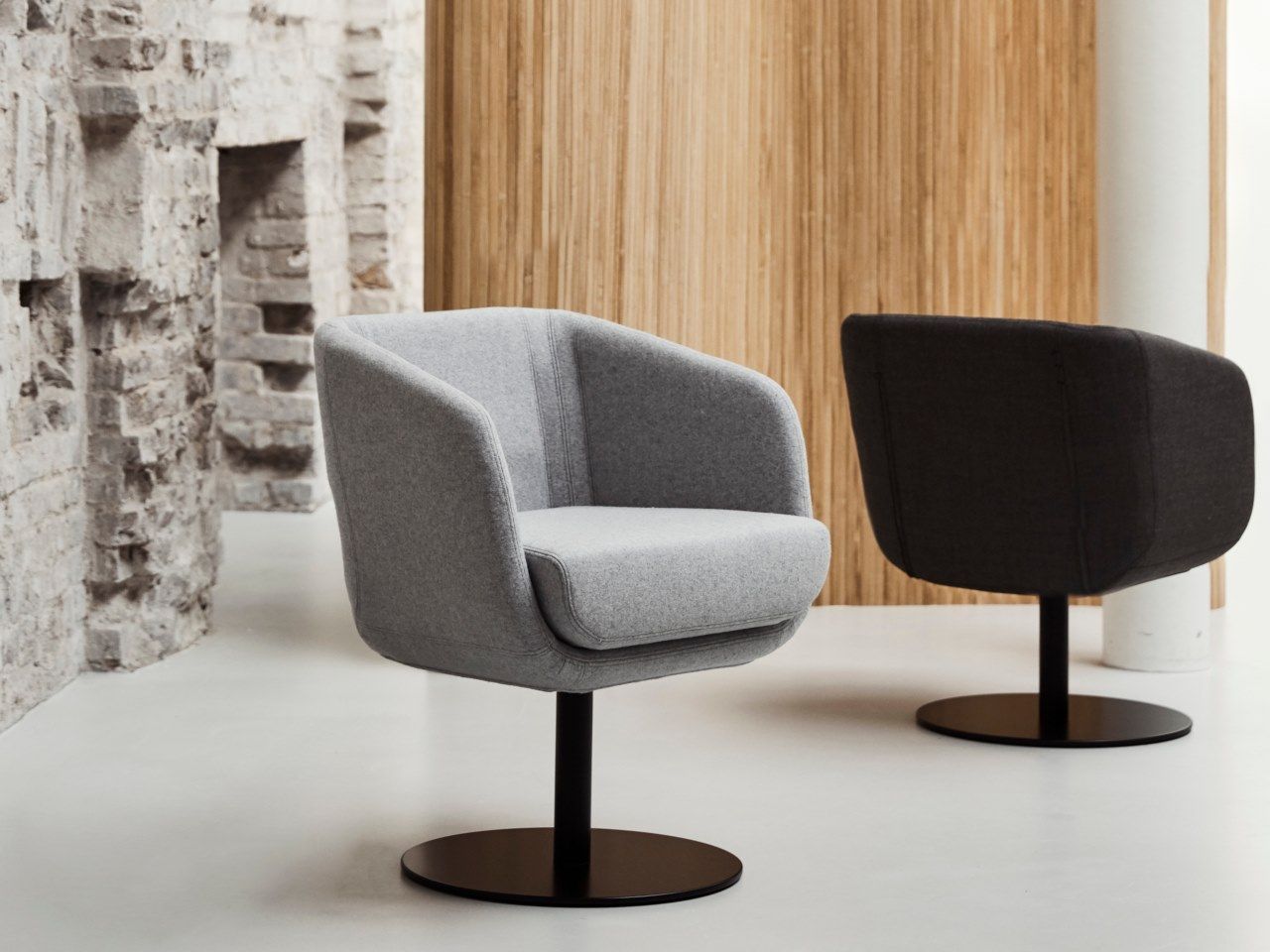 Fabric armchair SHELLY By SOFTLINE design Matthias Demacker