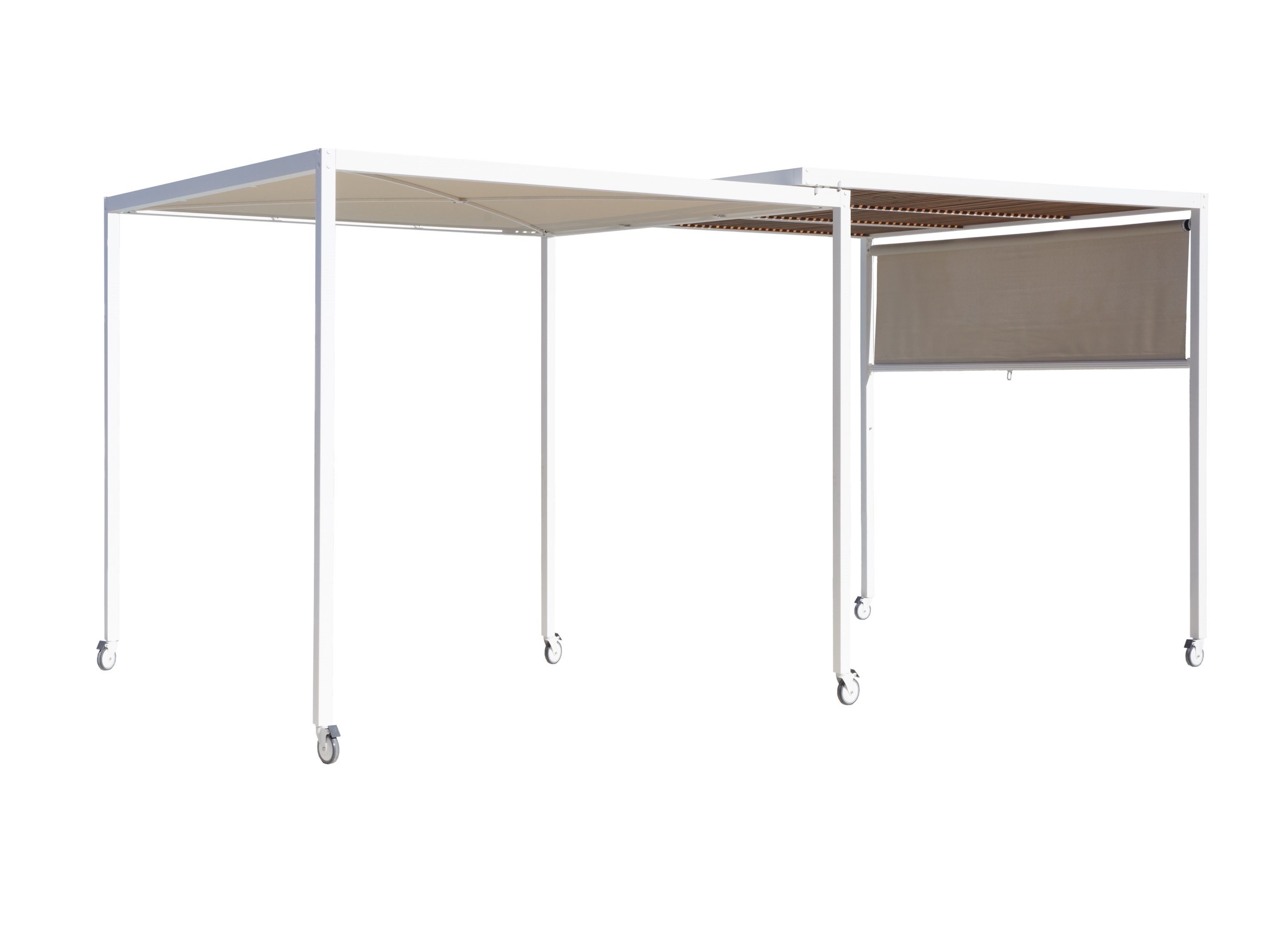 SHIBUYA Freestanding aluminium pergola By Unopiù | design Ferruccio Laviani