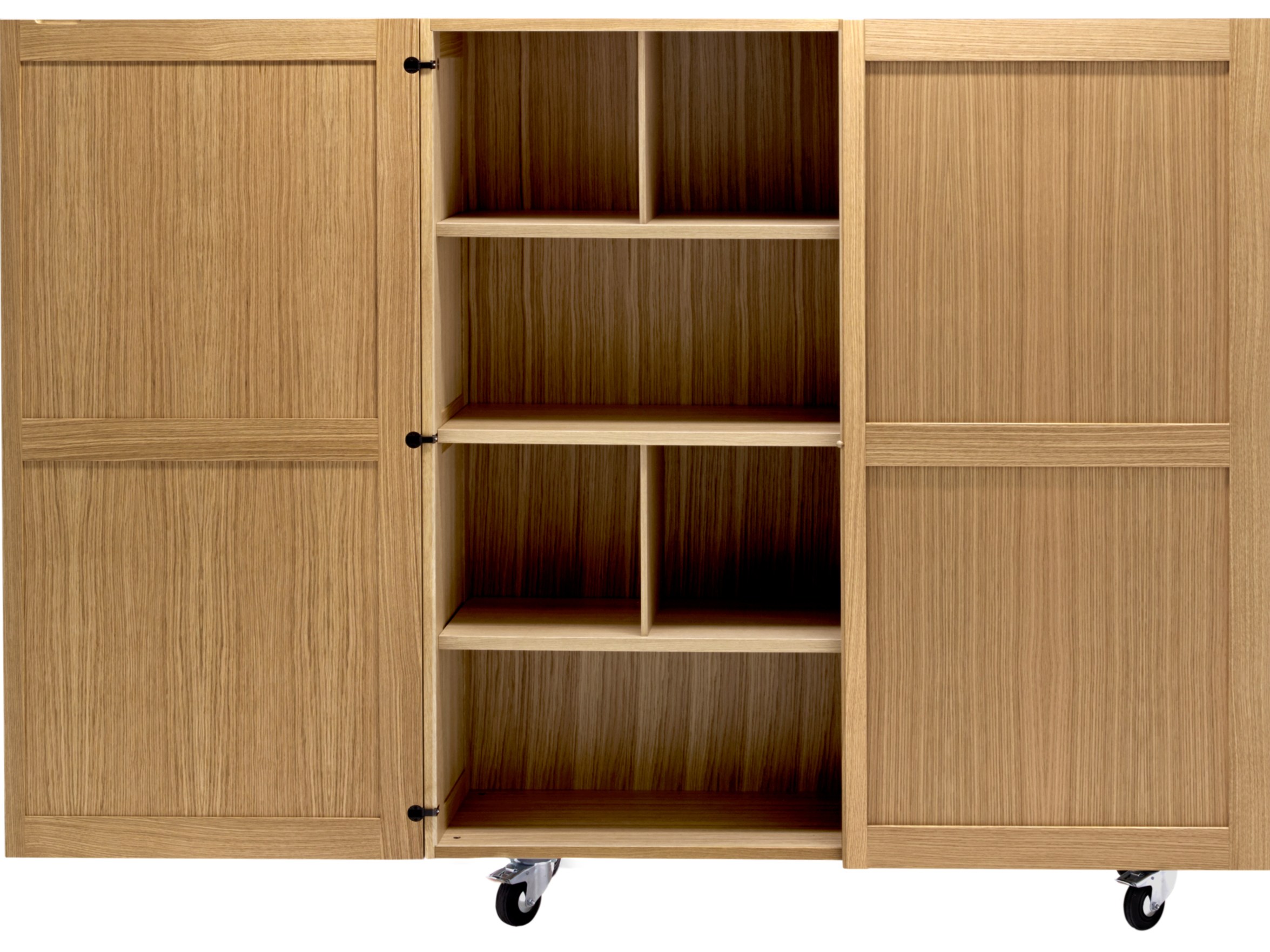 Oak highboard with doors SHIGETO By DE PADOVA design Vico Magistretti