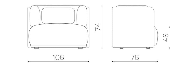 SHO | Armchair Sho Collection By True Design design Favaretto&Partners