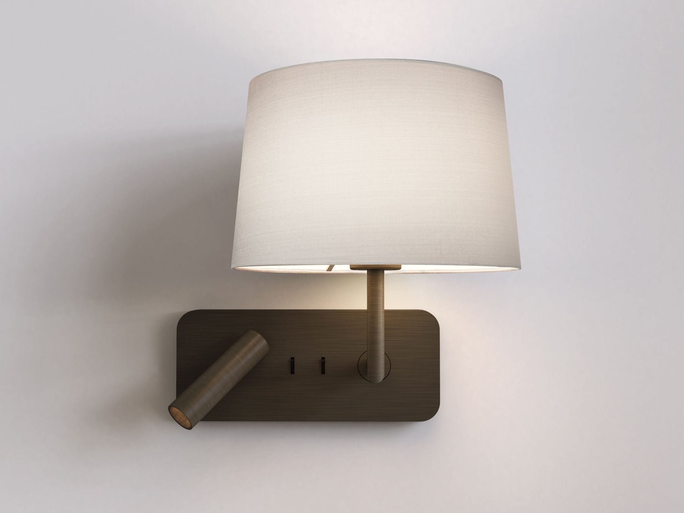 LED metal reading lamp with USB SIDE BY SIDE GRANDE USB By Astro ...