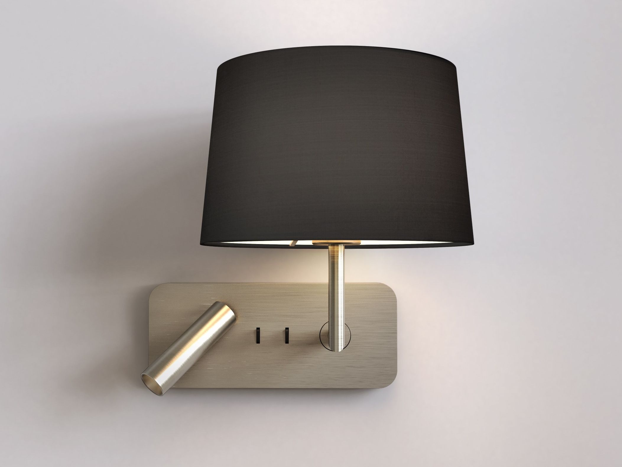 LED metal reading lamp with USB SIDE BY SIDE GRANDE USB By Astro ...